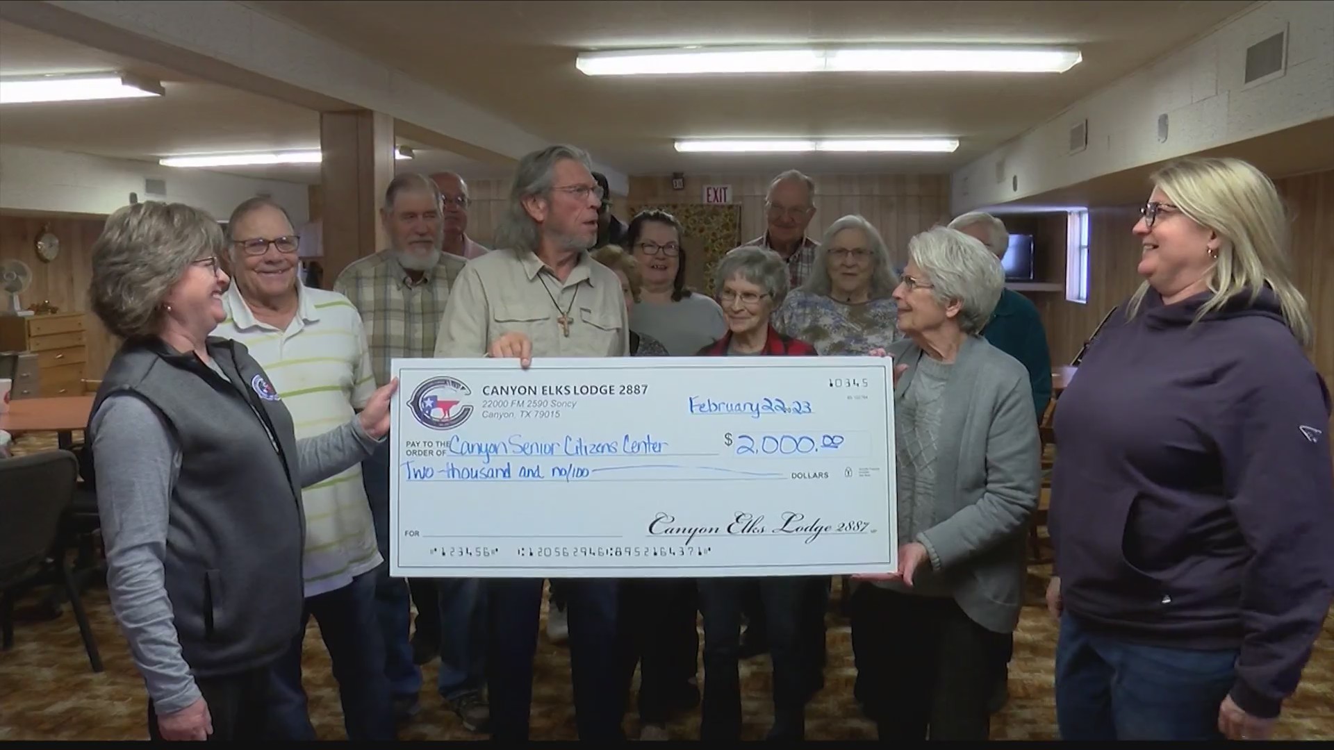 Canyon Elks Lodge donates $2,000 to Canyon Senior Citizens – KAMR ...