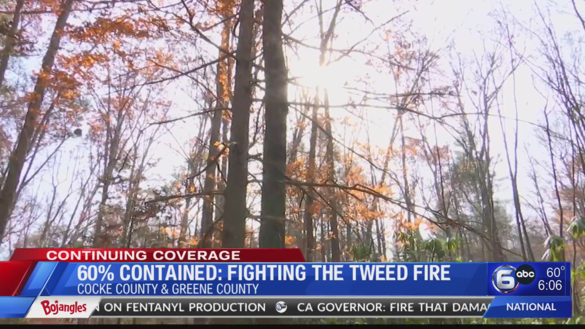 60% contained: Fighting the Tweed Fire – WATE 6 On Your Side