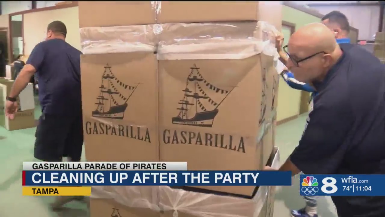 The plan to collect more than 21 tons of trash at Gasparilla – WFLA