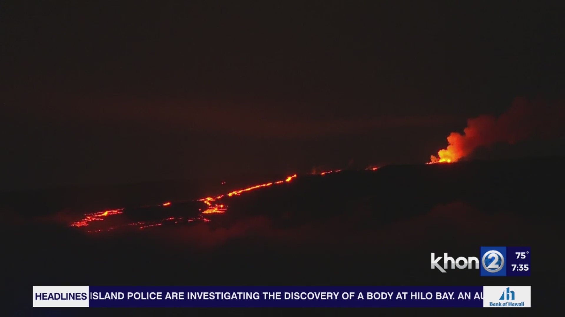Are the Mauna Loa lava flows still visibly glowing? – KHON2