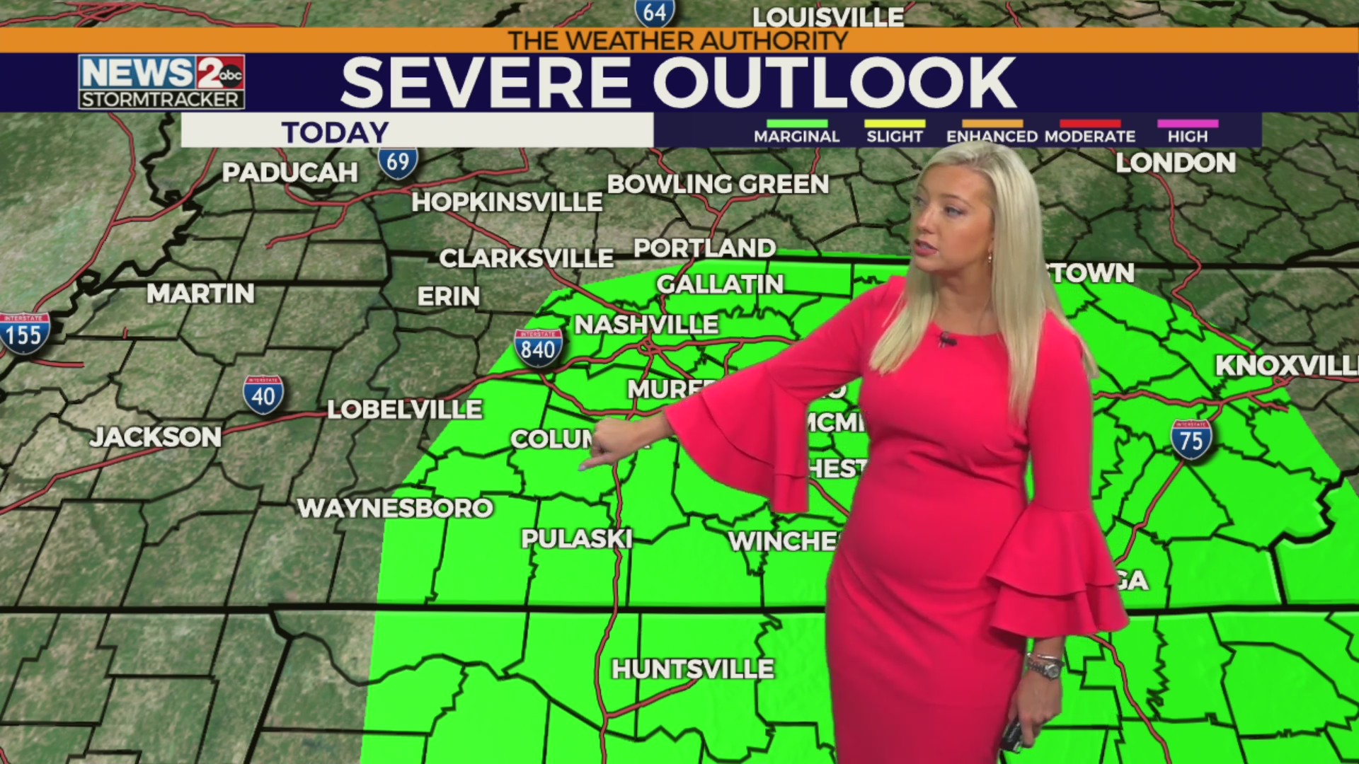 Severe thunderstorms are possible this afternoon and evening. – WKRN News 2