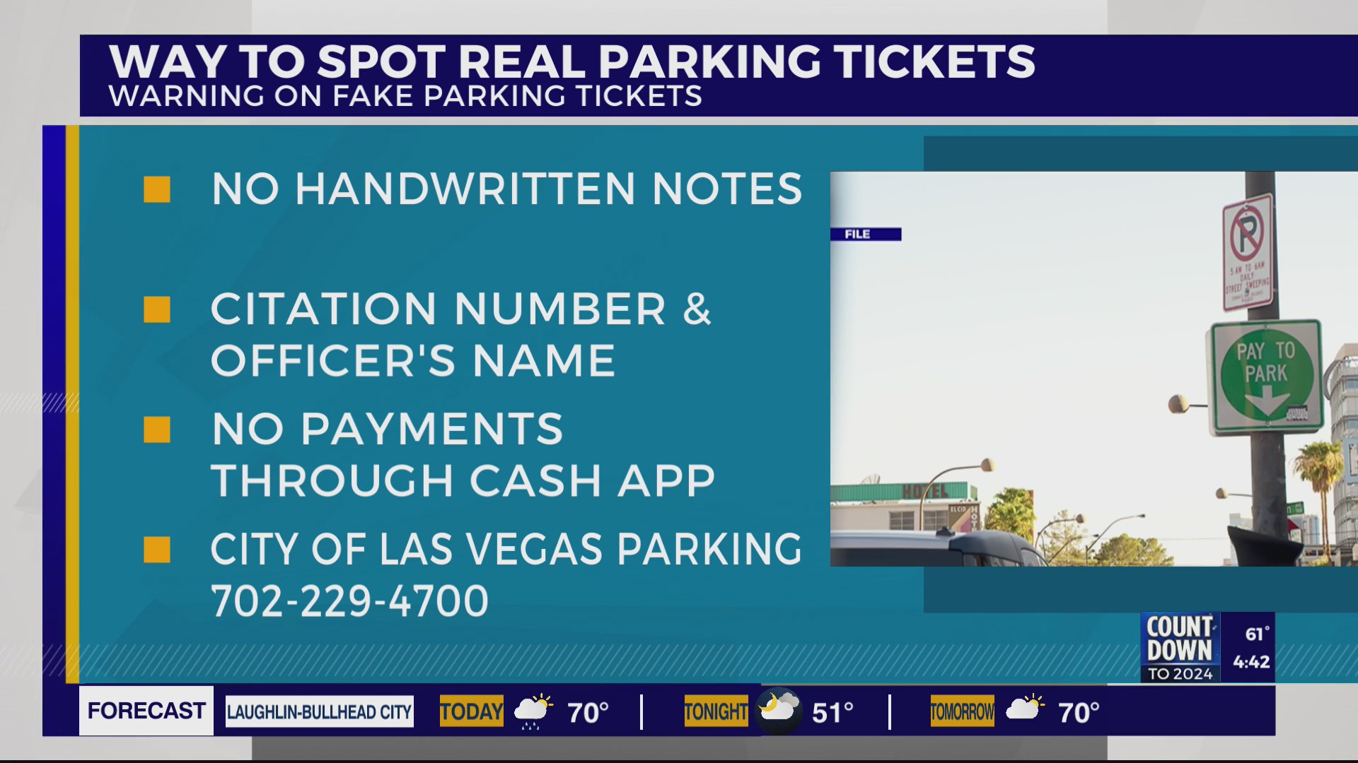 Fake parking tickets in Las Vegas, how to tell the difference – KLAS