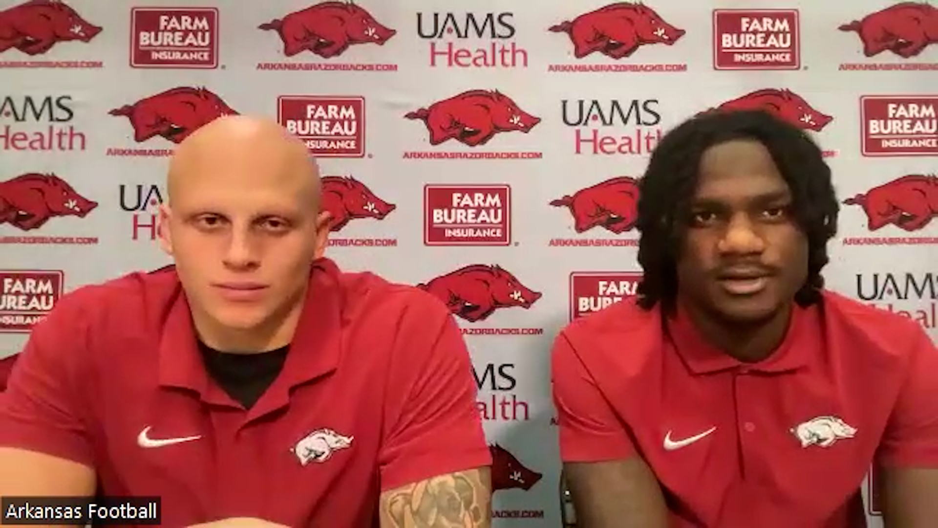 Arkansas DL Landon Jackson and WR Andrew Armstrong preview FIU game and ...
