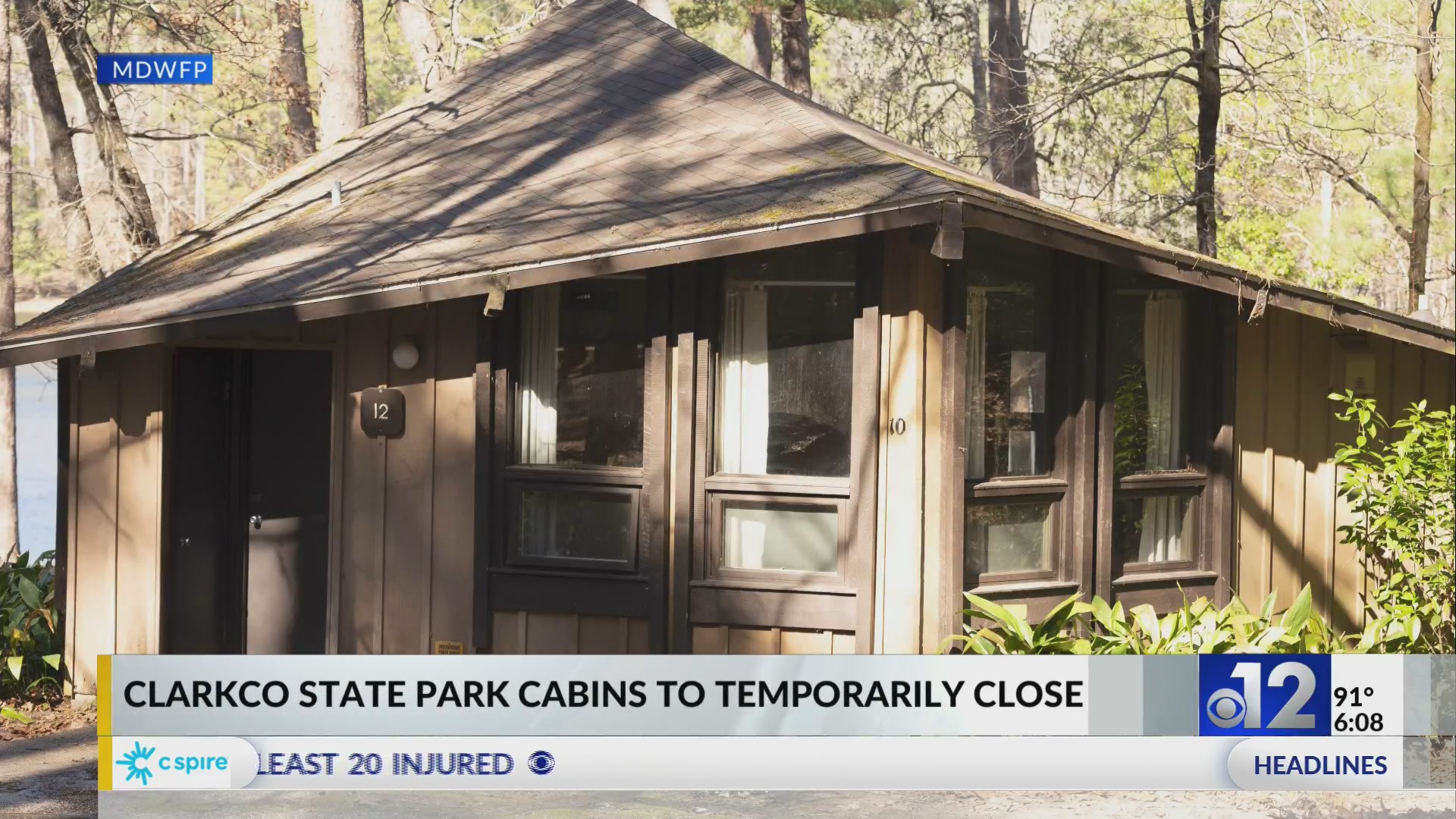 Clarkco State Park cabins to temporarily close – WJTV