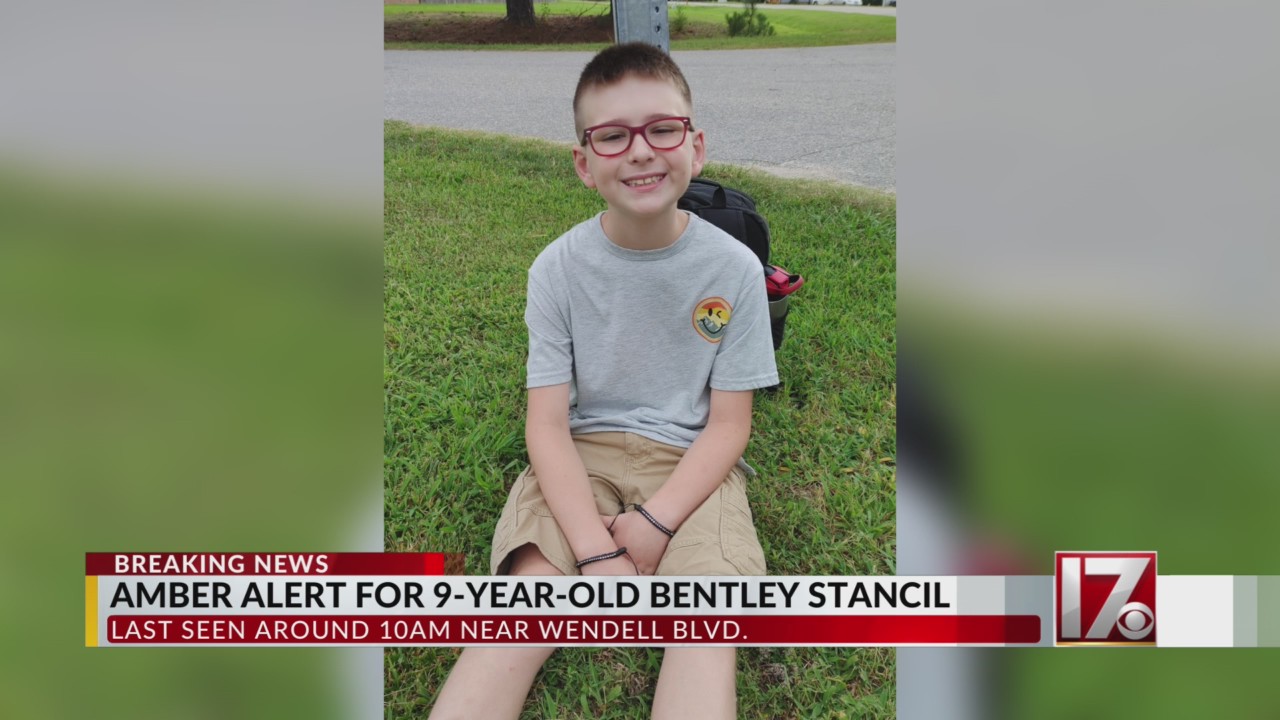 AMBER Alert issued for 9-year-old Wendell boy Bentley Stancil – CBS17.com