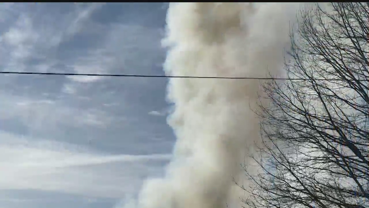 Flames still coming from active house fire in Edinburg, Lawrence County ...