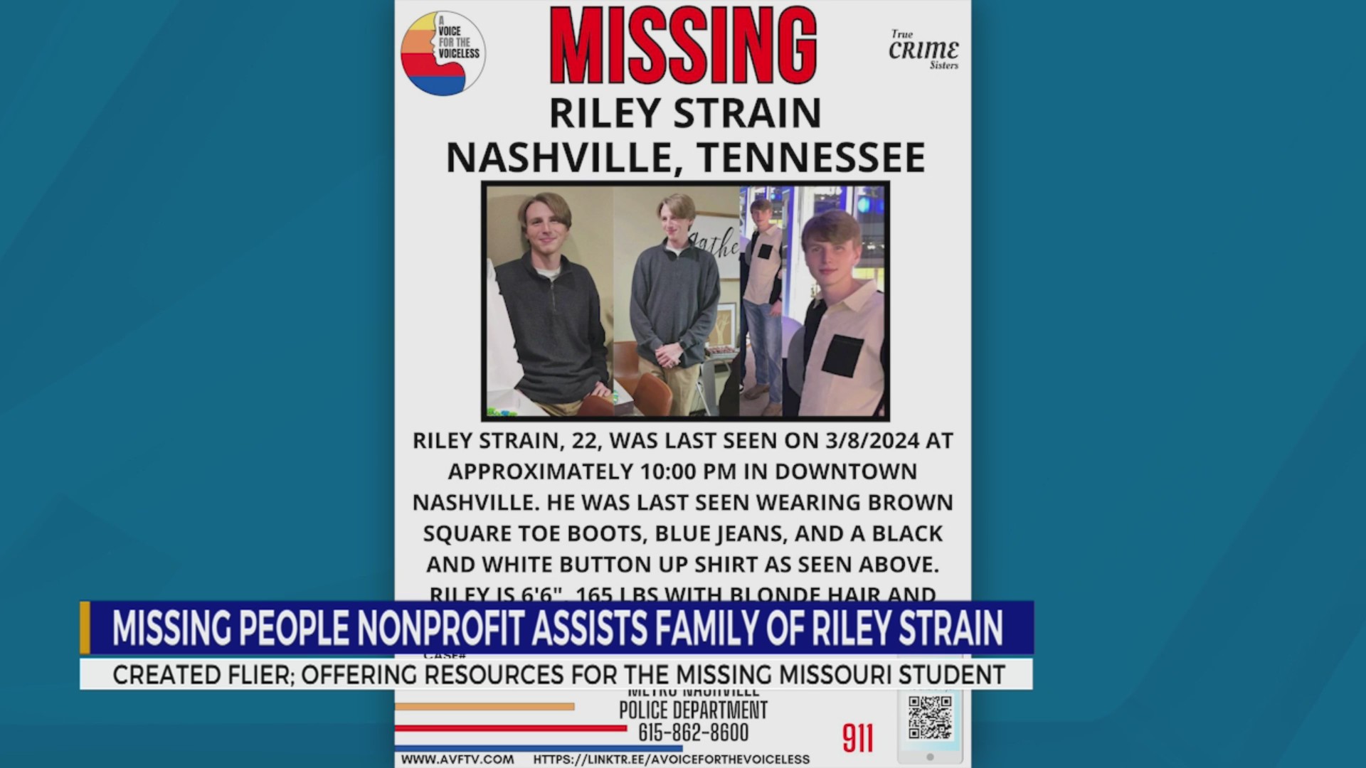 Missing people nonprofit assists family of Riley Strain – WKRN News 2