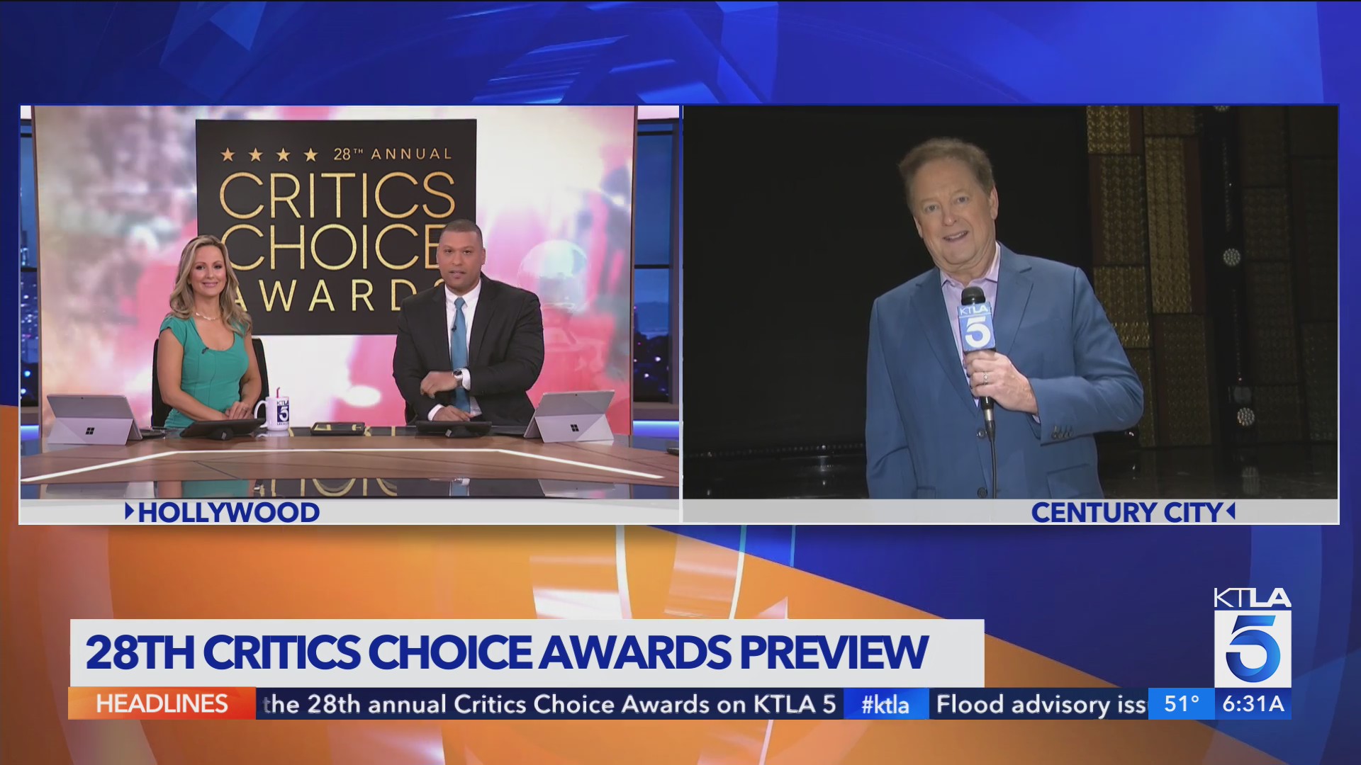 KTLA’s Sam Rubin previews the 28th Annual Critics Choice Awards – KTLA