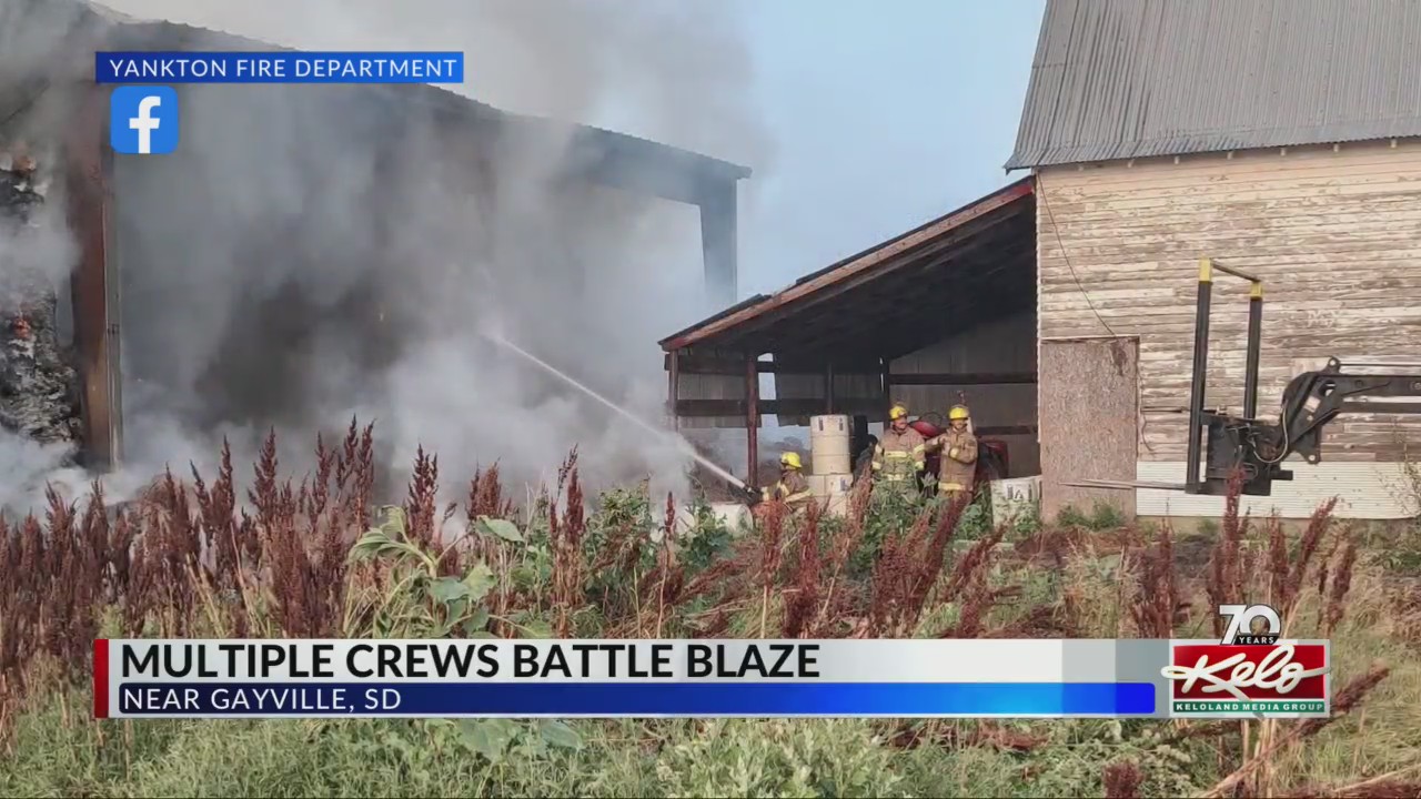 Multiple agencies respond to bale fire – KELOLAND.com