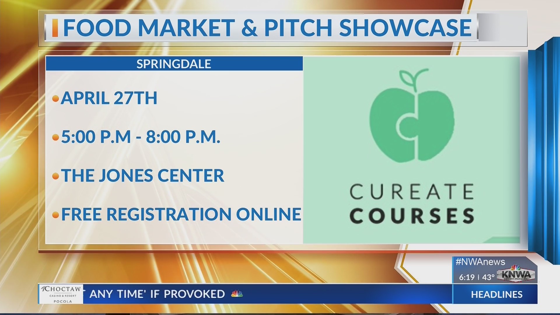 KNWA Today: Food Market and Pitch Showcase – KNWA FOX24
