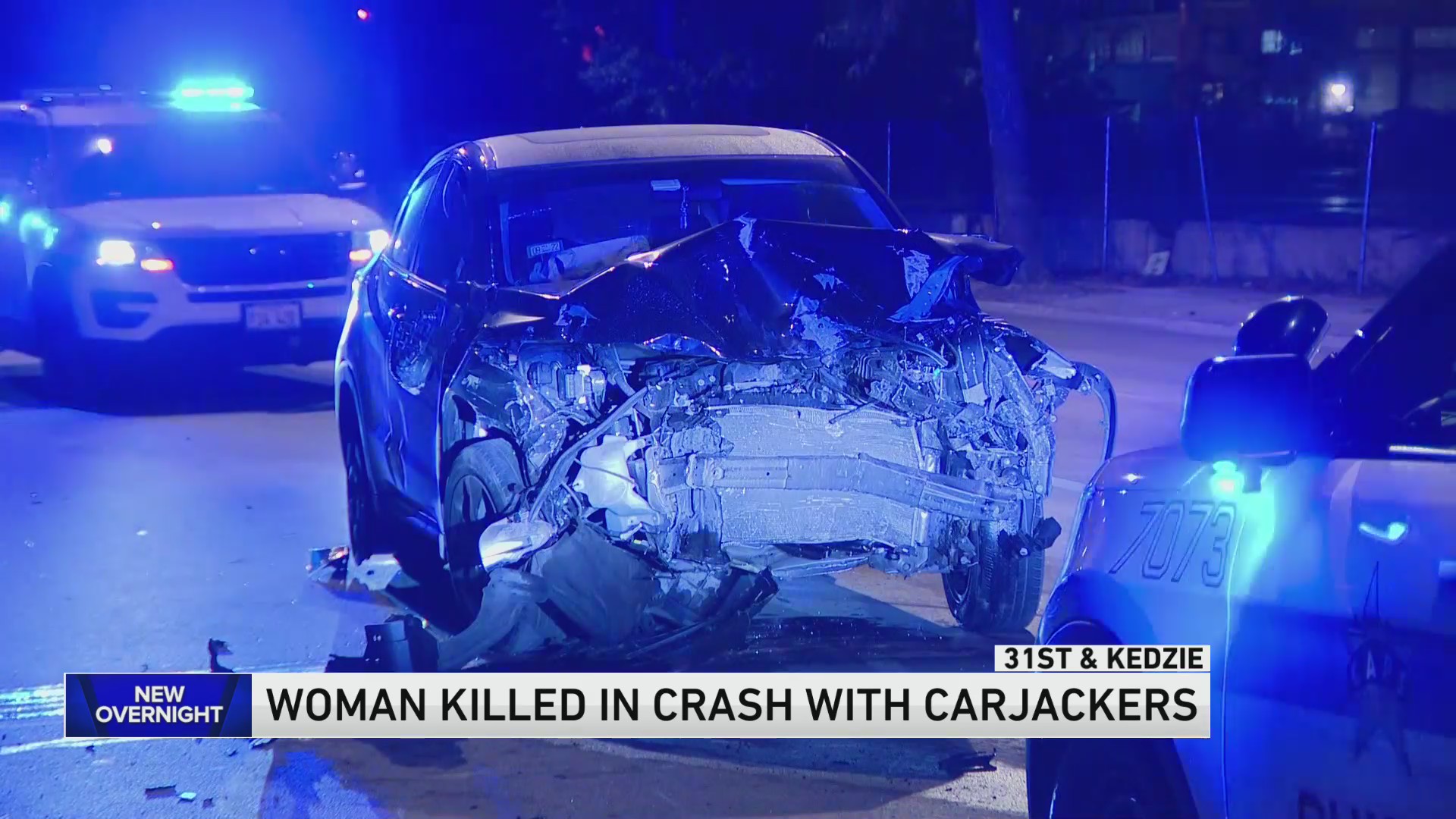 Woman, 55, killed in crash with carjackers fleeing Chicago police – WGN-TV