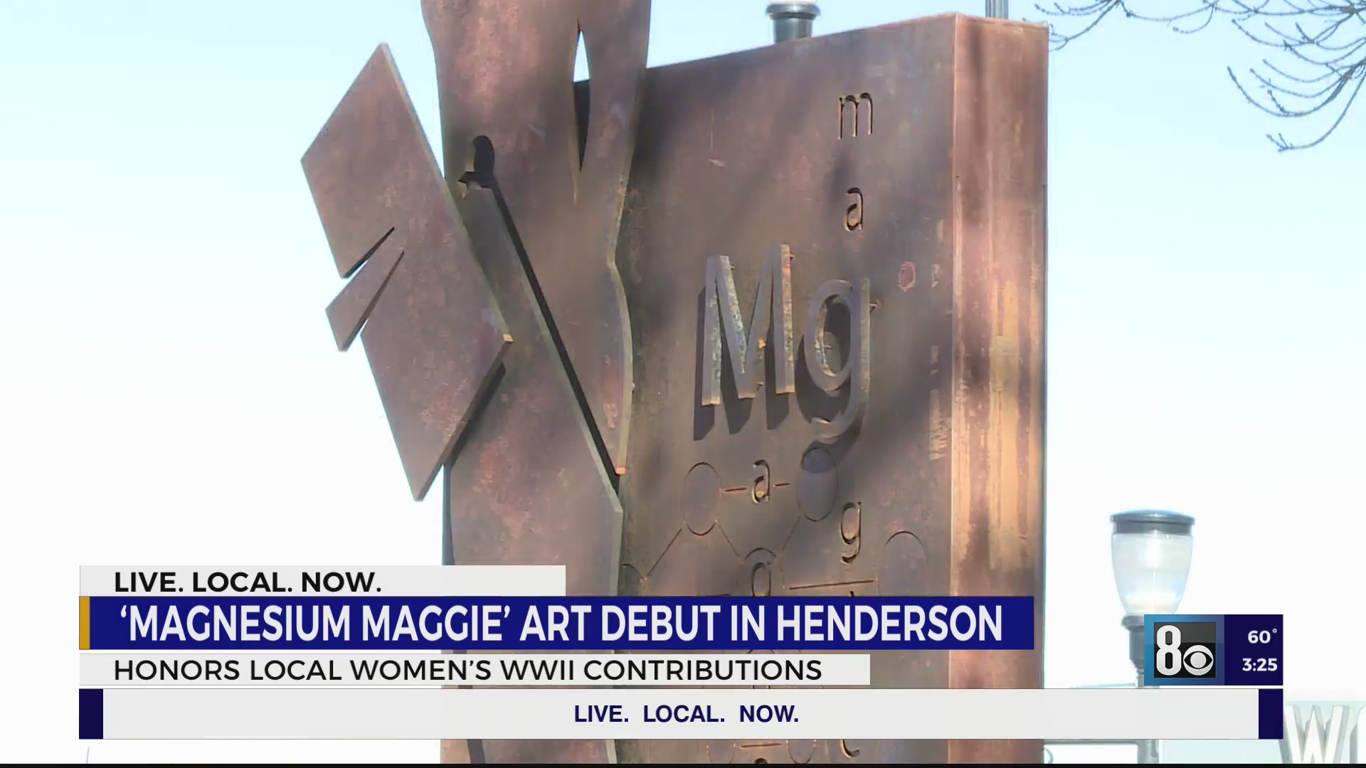 ‘Magnesium Maggie’ art debut in Henderson – KLAS