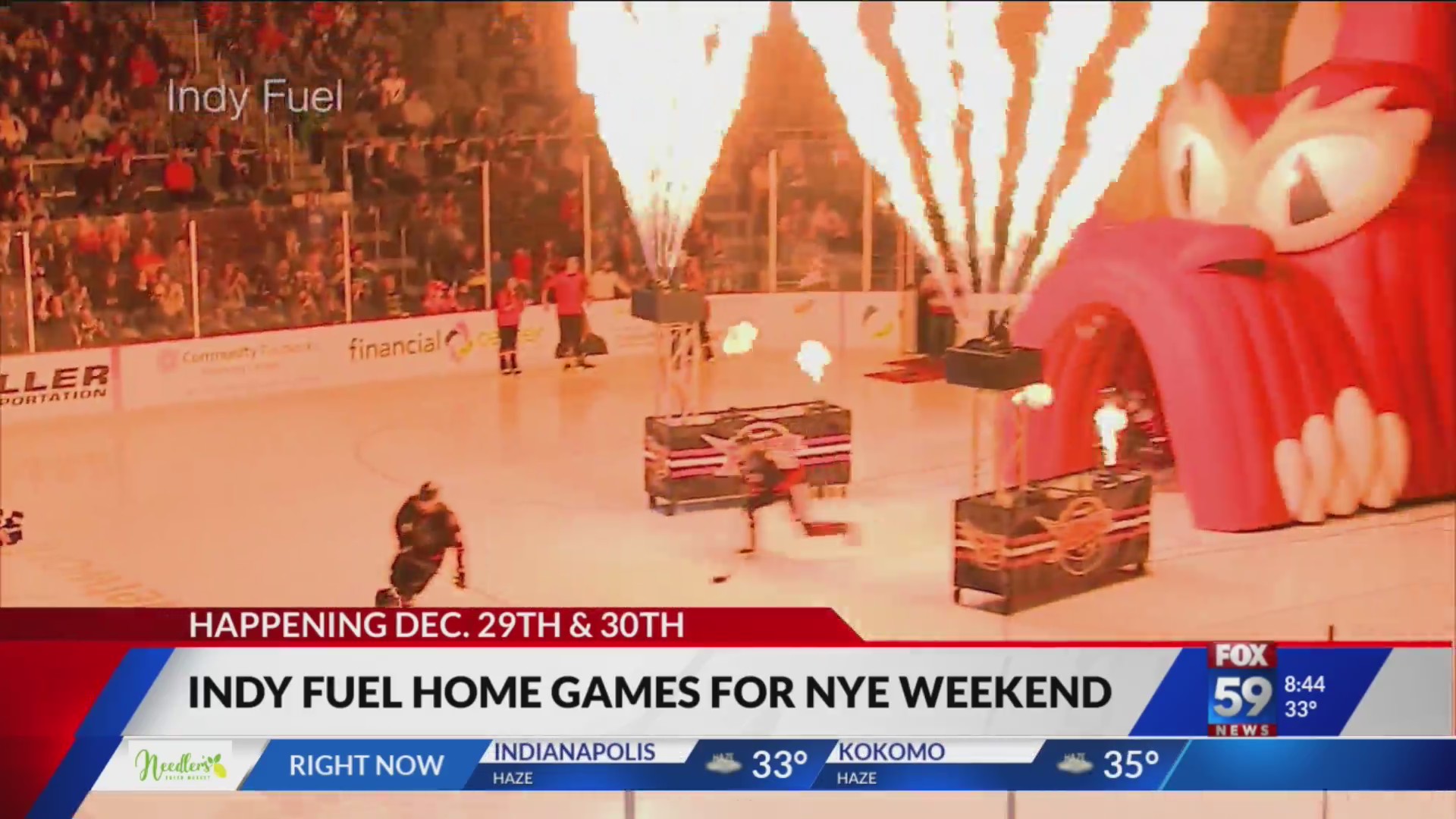 Indy Fuel Home Games for New Year’s Eve Weekend – Fox 59