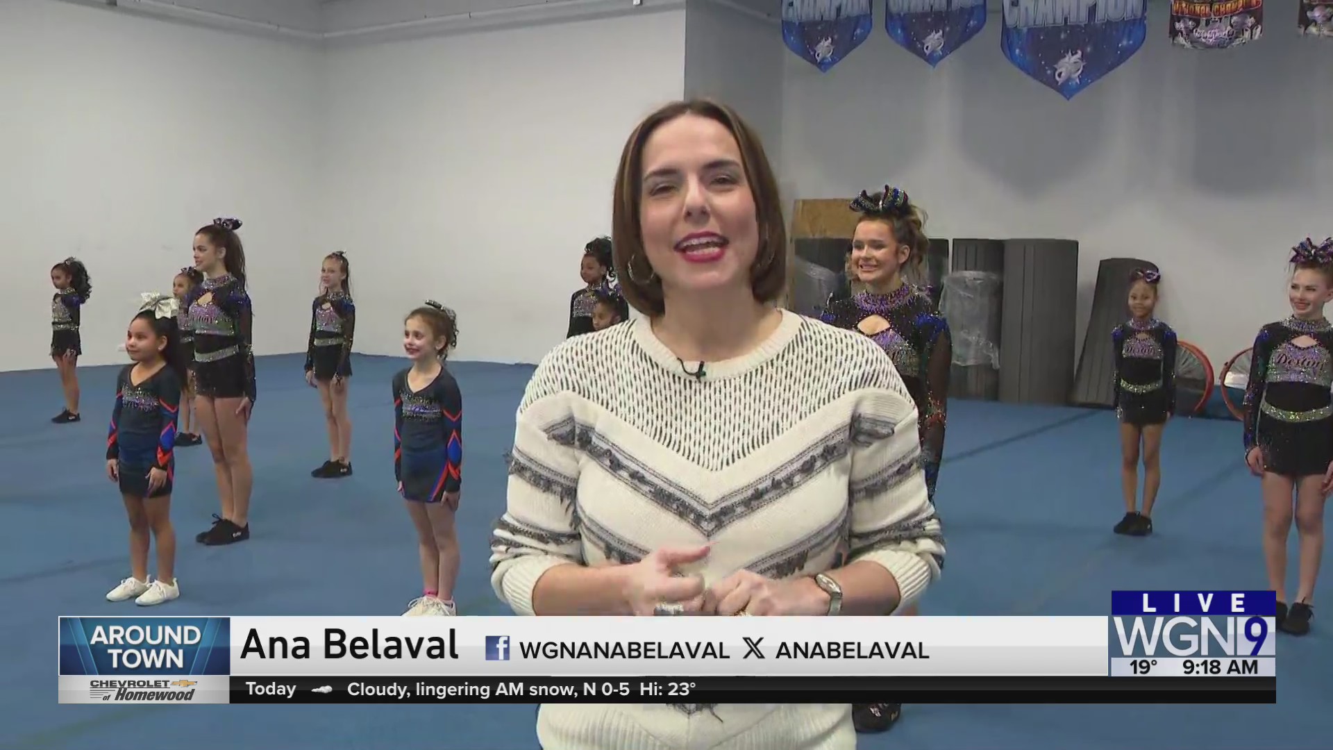 Around Town – Cheer Destiny – WGN-TV