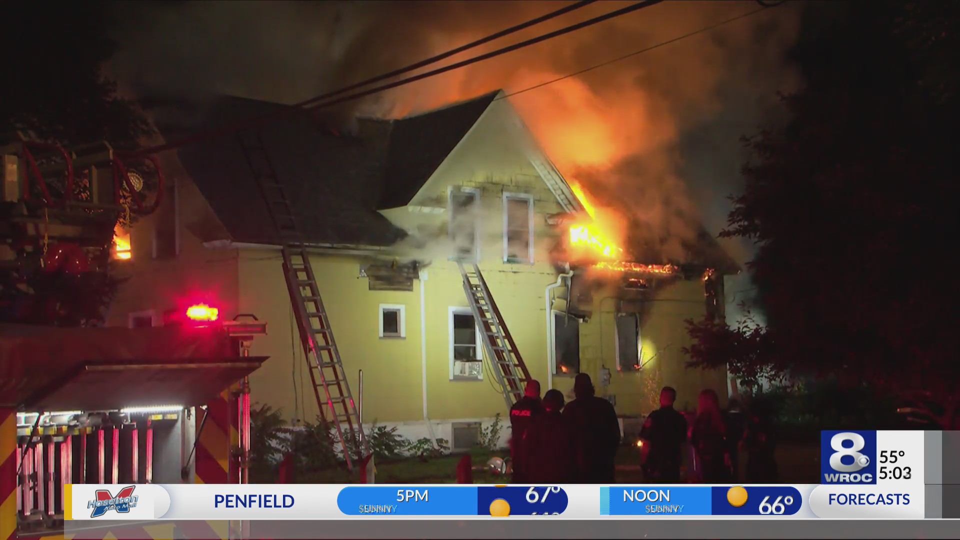 RFD battles fire at two-story house, roof collapses – RochesterFirst