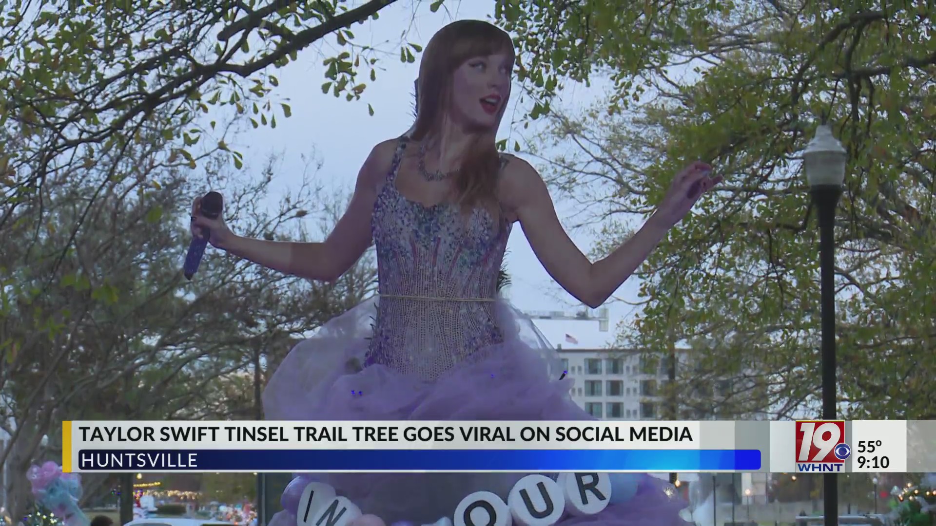 Taylor Swift Tree Makes Appearance at 2023 Tinsel Trail | December 1 ...