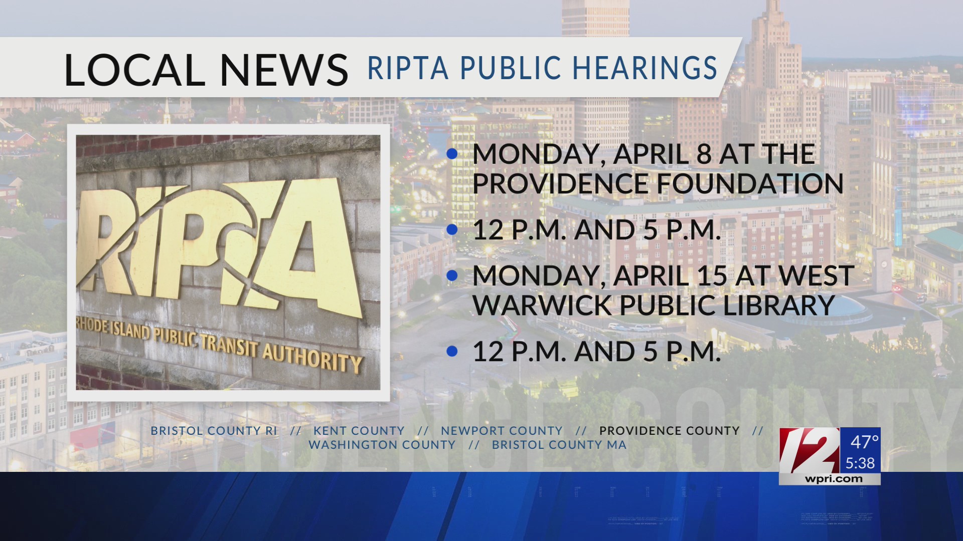 Local News Wrap April 2: Providence and Johnston – WPRI.com
