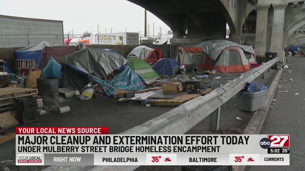 Harrisburg Homeless Encampment cleanup begins – ABC27