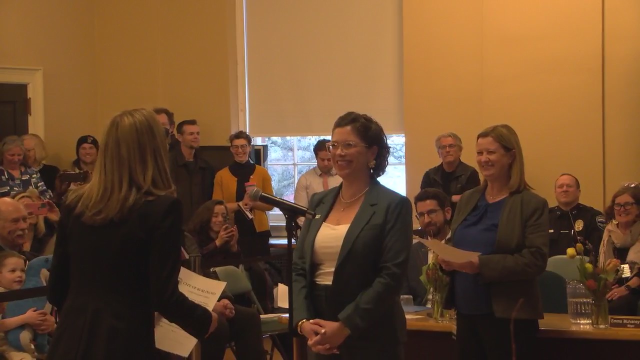 Watch: Mayor Emma Mulvaney-Stanak takes the oath of office and delivers ...