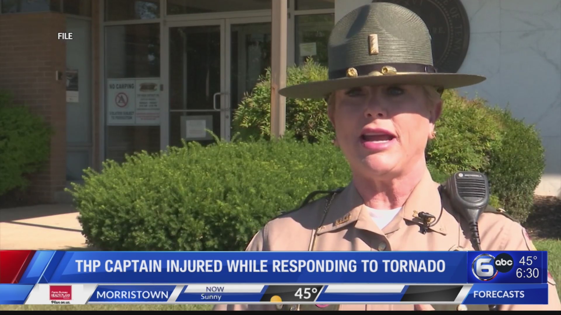 THP captain injured while responding to tornado – WATE 6 On Your Side