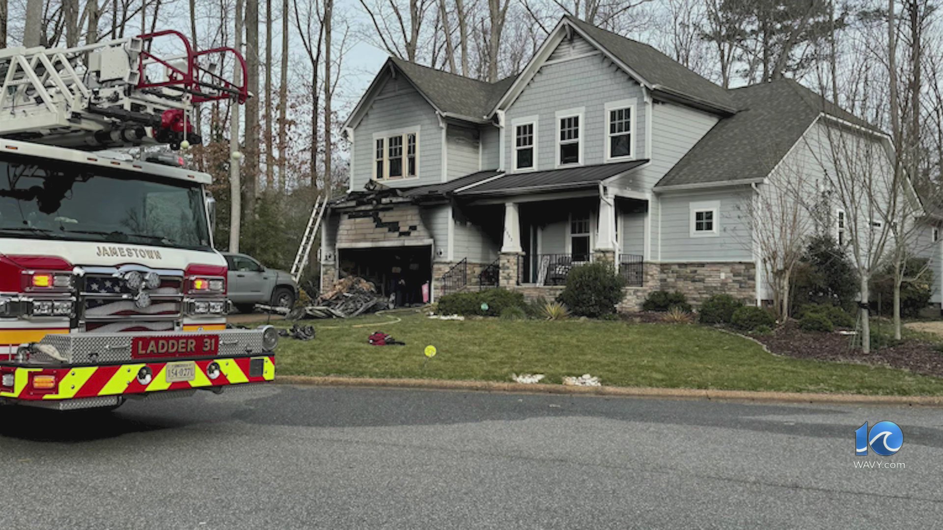 Fire crews respond to house fire in Jamestown subdivision – WAVY.com