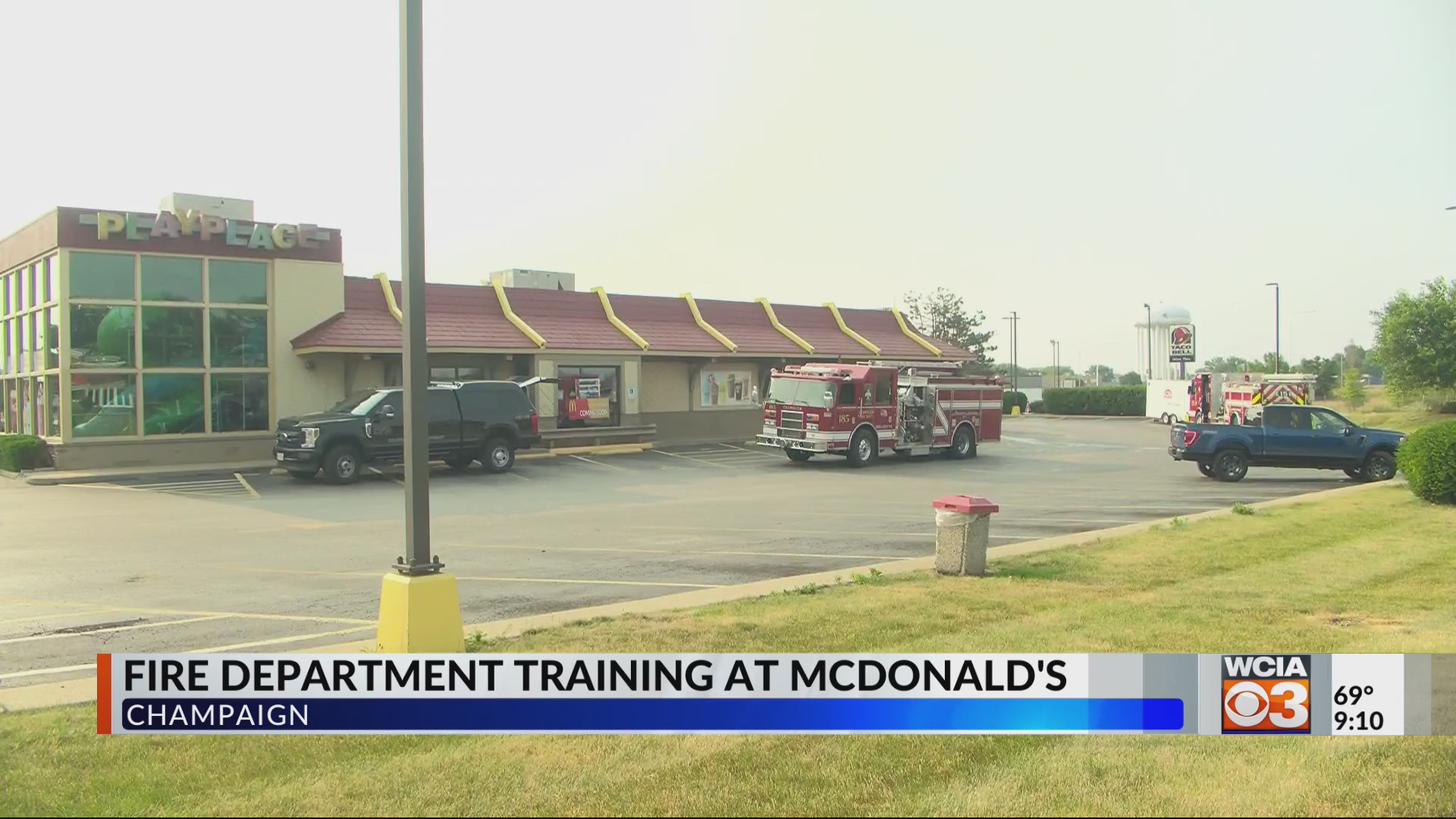 Champaign Fire conducts firefighter rescue training at McDonald’s ...