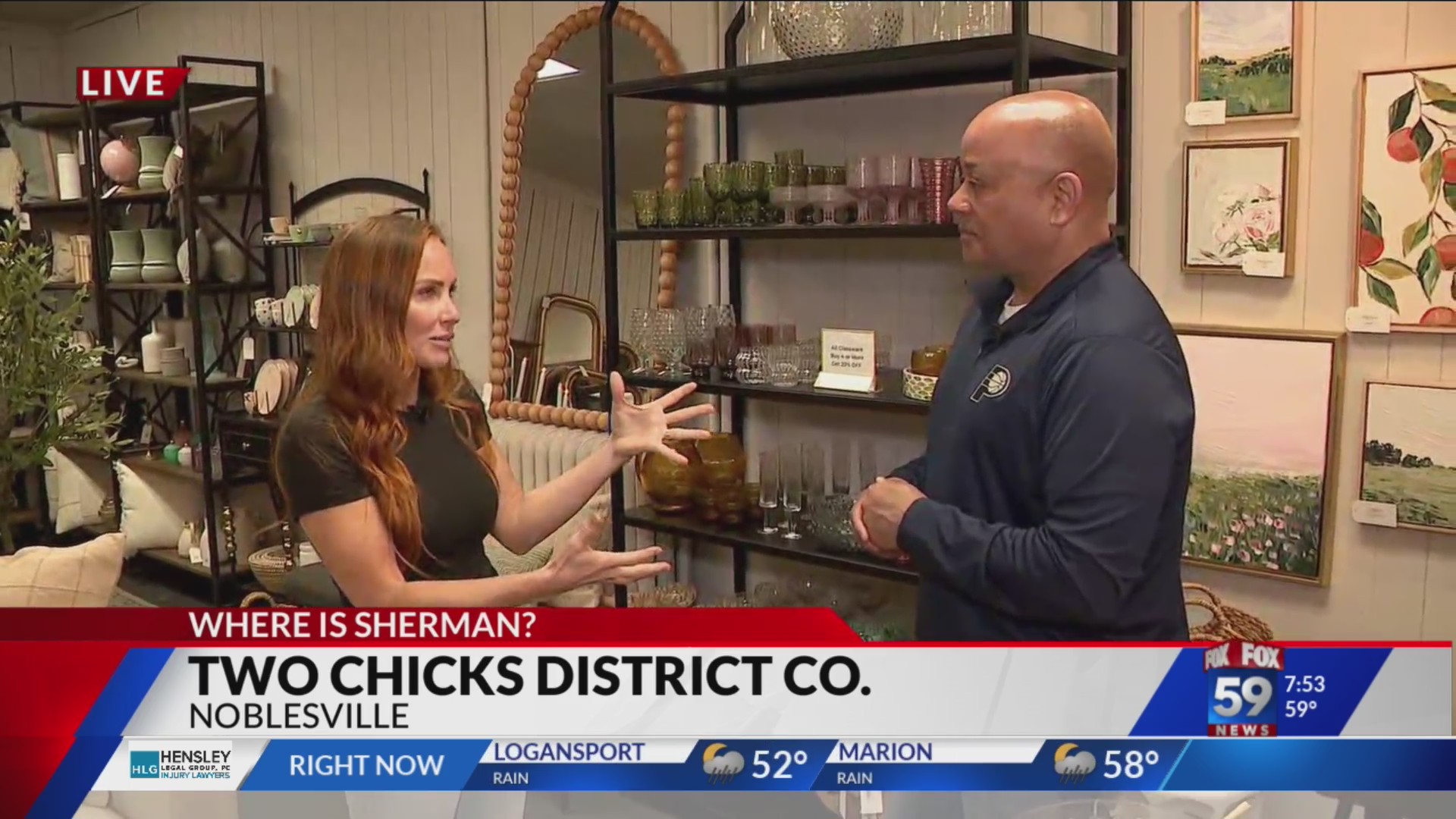 Where is Sherman? Two Chicks District Co. – Fox 59