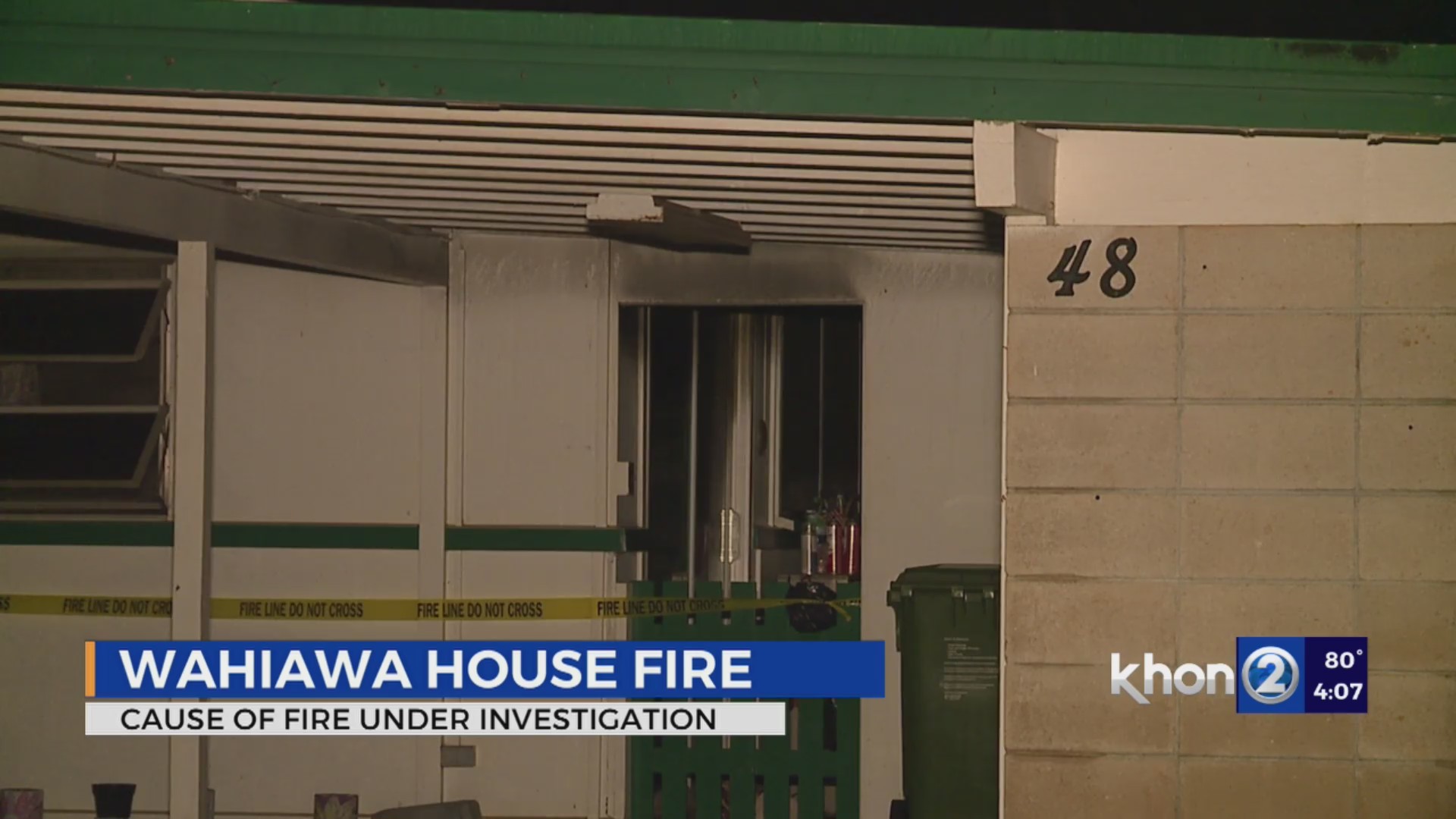 Aggressive fire attack following blaze inside home – KHON2