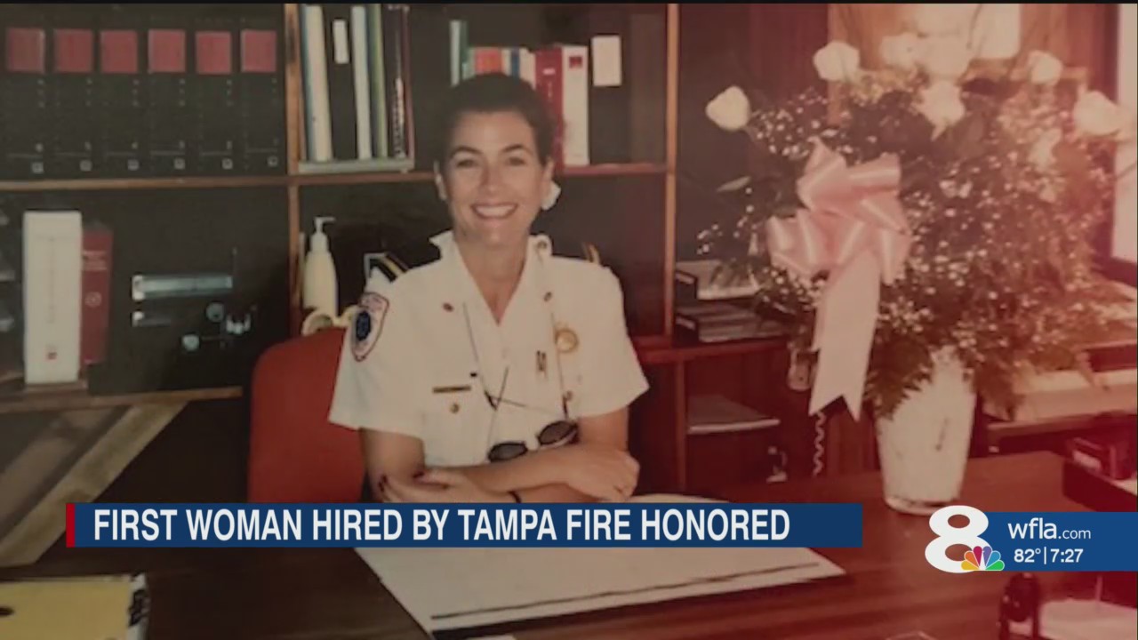 First woman Tampa firefighter honored by city council – WFLA
