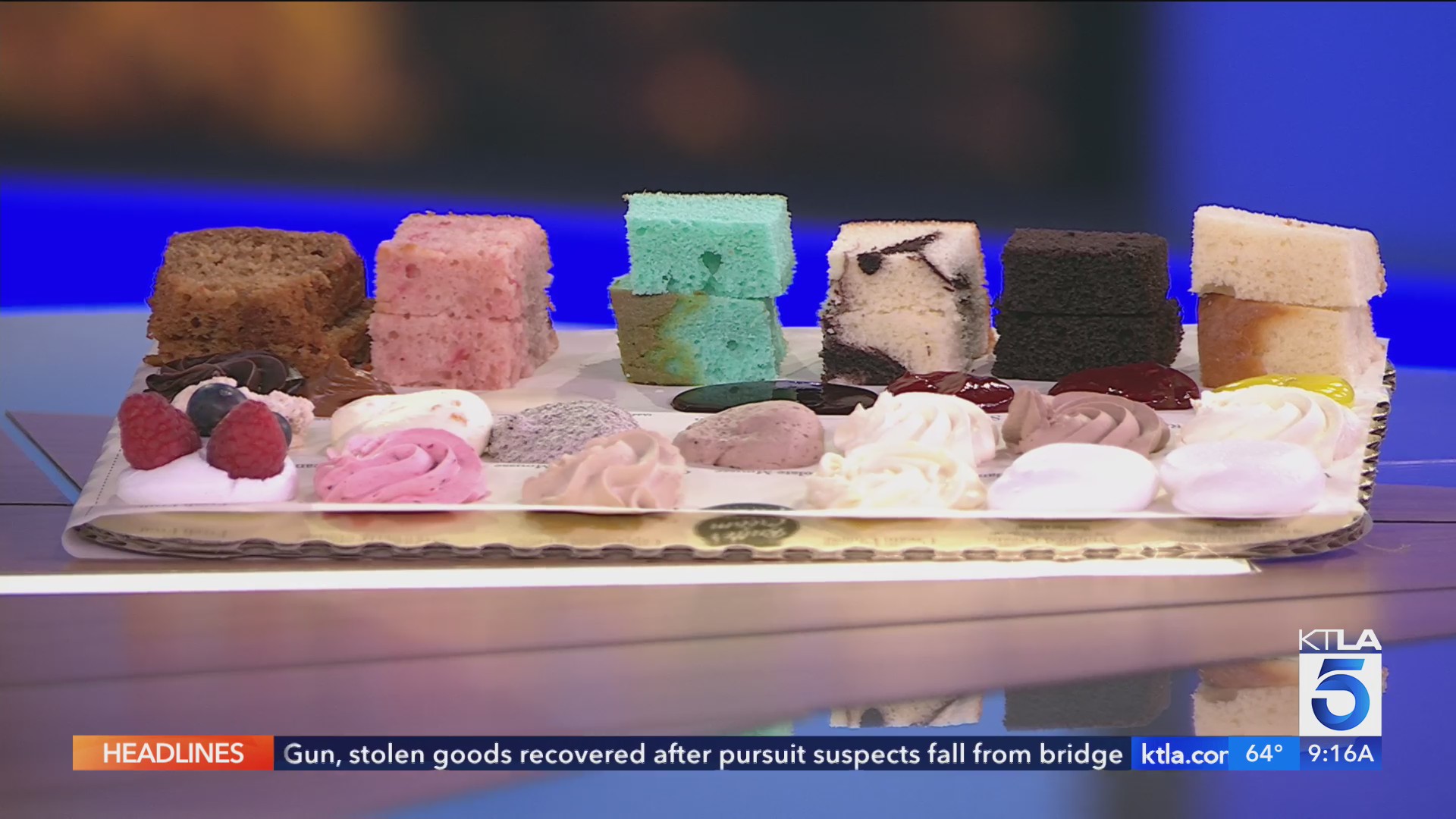 KTLA morning team tries the viral wedding cake sampler – KTLA