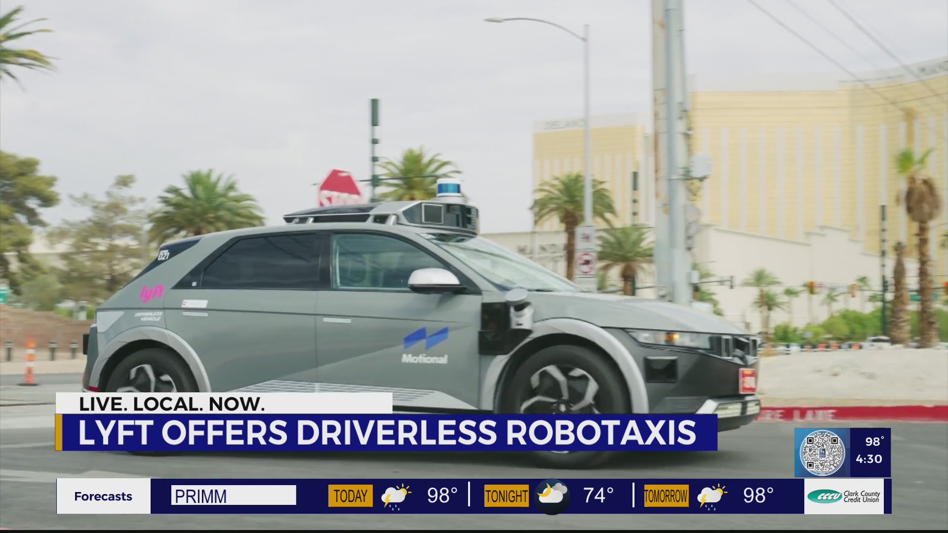 Lyft offering driverless robotaxis on the Las Vegas Strip – KLAS