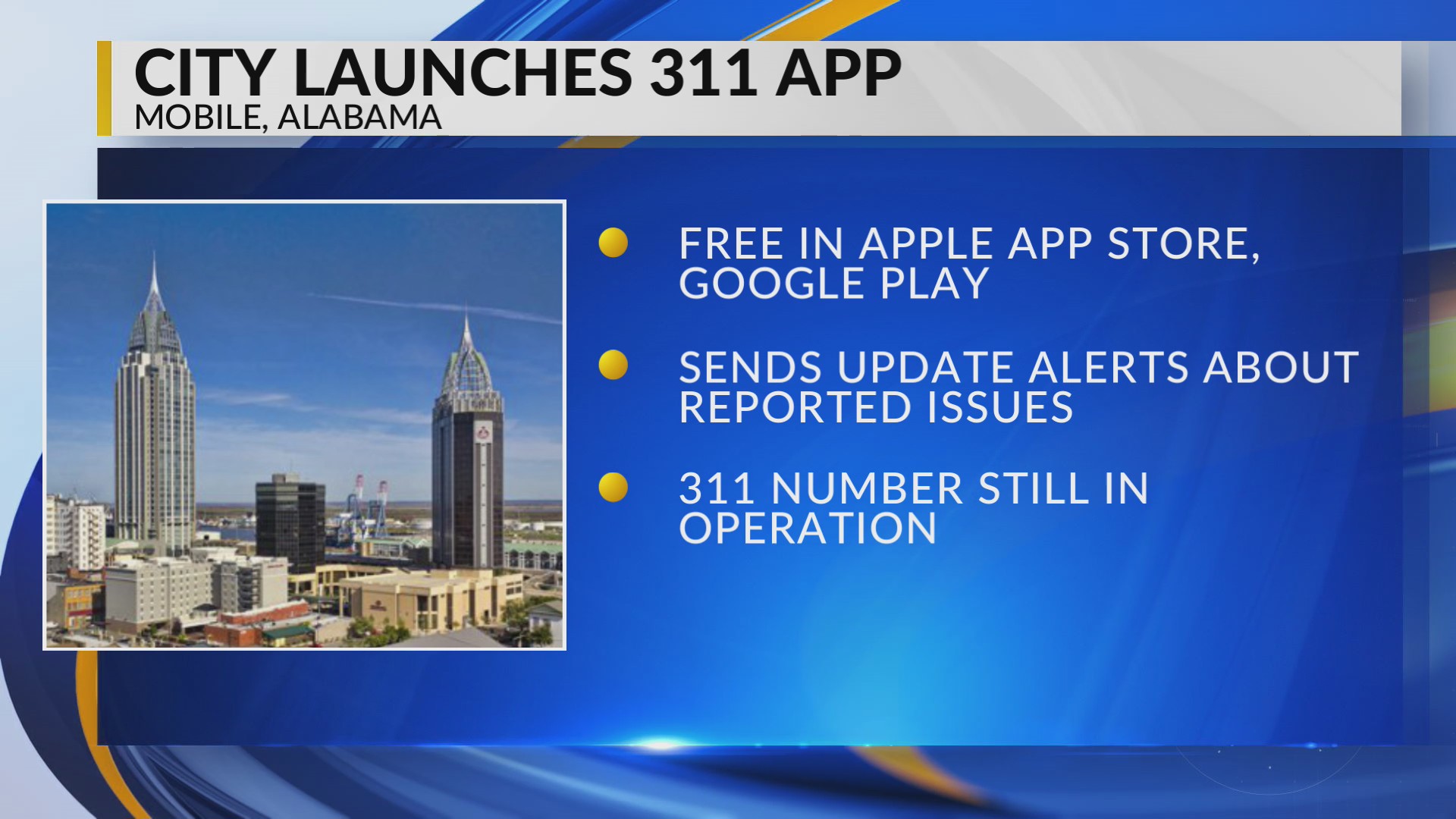 City of Mobile implements new 311 app – WKRG News 5