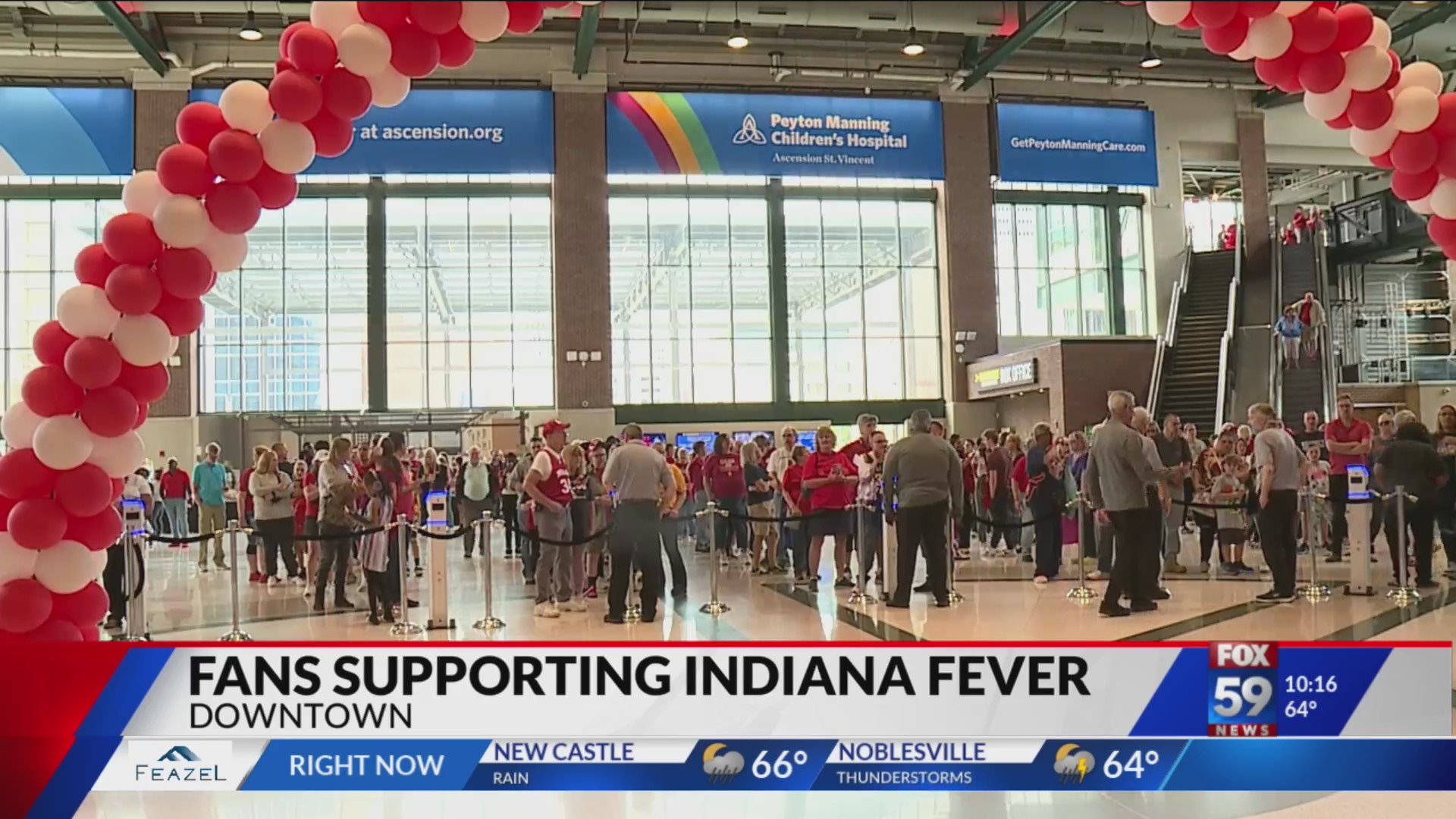 Fans gather as Indiana Fever hosts season opener against Connecticut ...