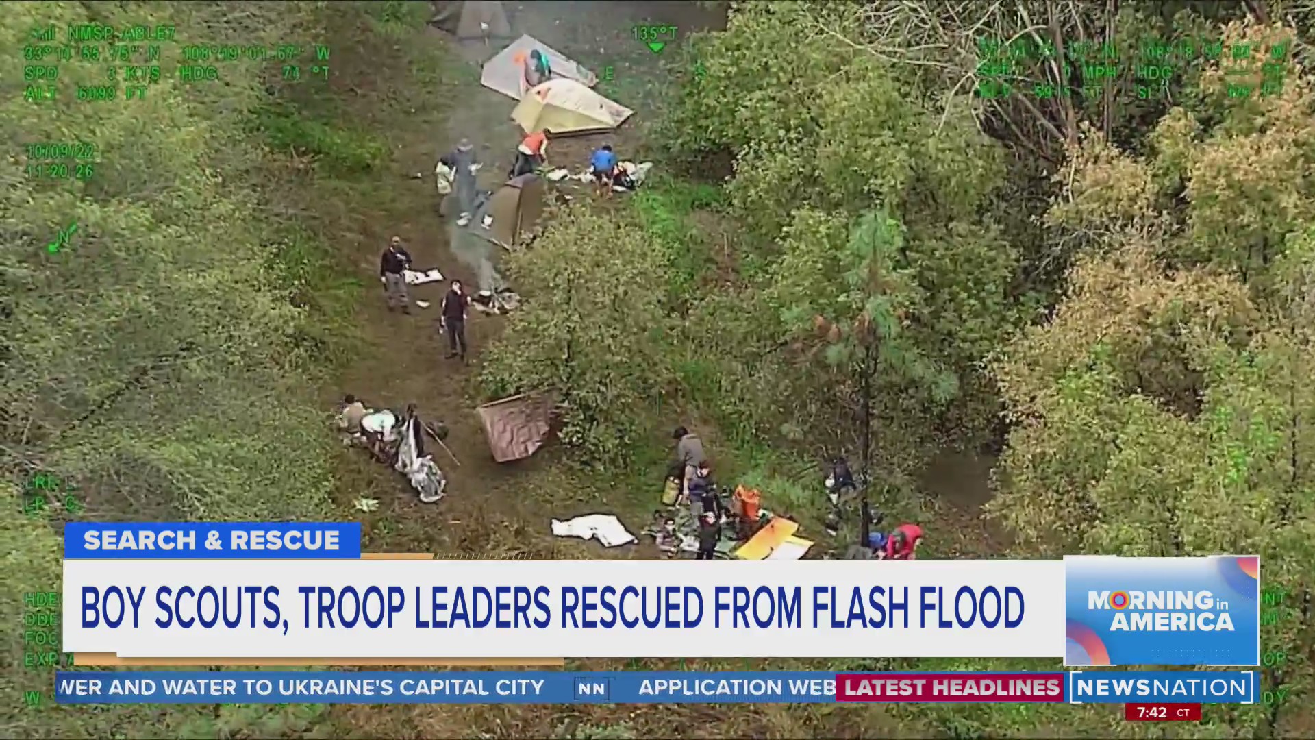 Boy Scouts, troop leaders rescued from flash flood | Morning in America ...
