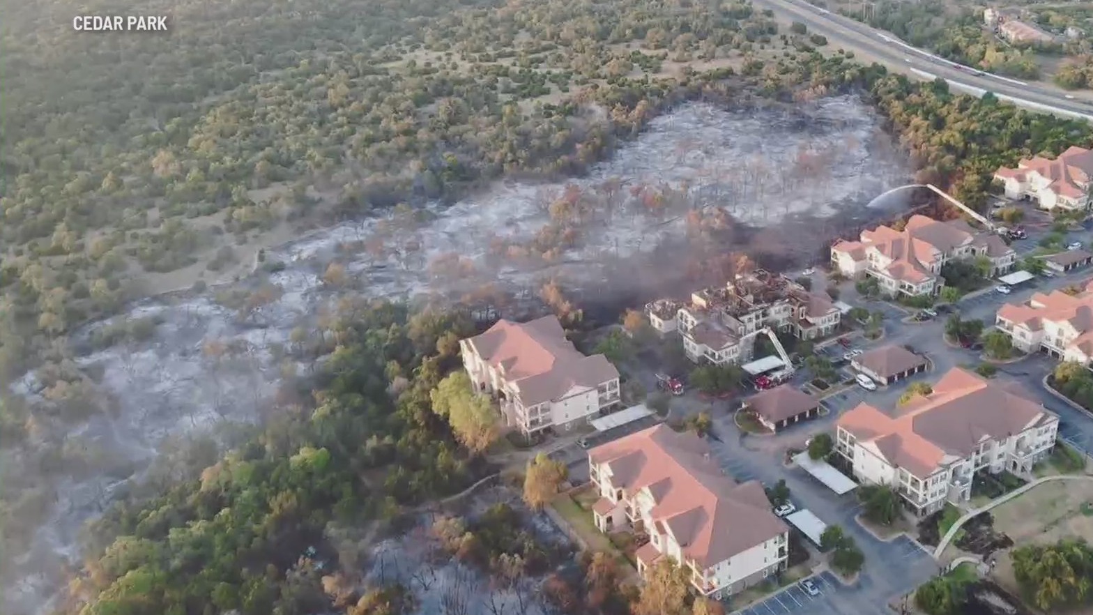 VIDEO: Drone footage shows scope of Cedar Park brush fire damage – KXAN ...