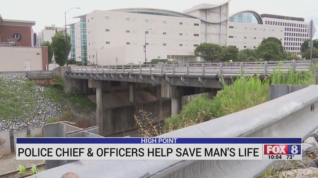 High Point police chief, officers help save man’s life – FOX8 WGHP