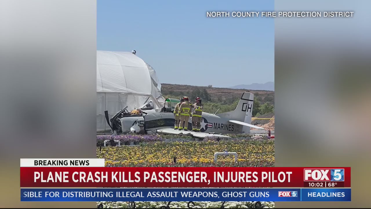 1 Dead, 1 Injured After Plane Crash Near Fallbrook Airpark – FOX 5 San ...