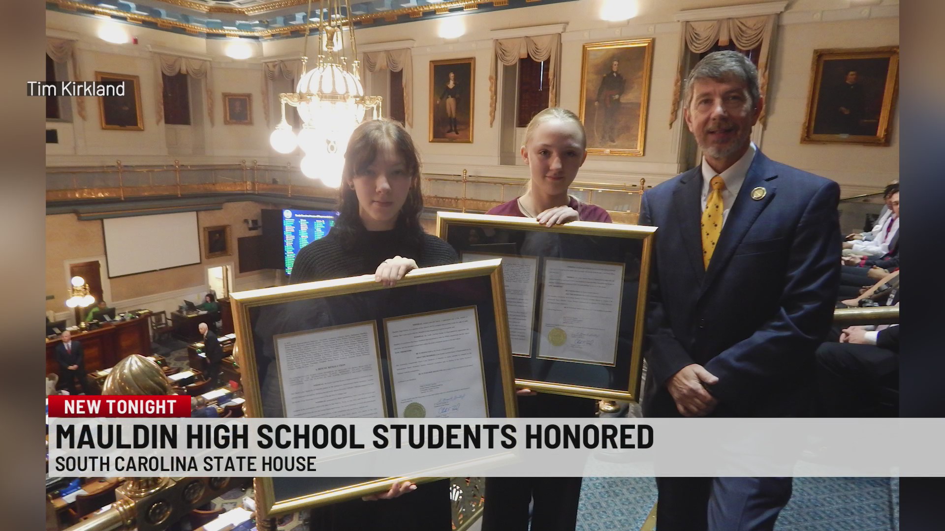 Mauldin sisters recognized by SC House, Senate – WSPA 7NEWS