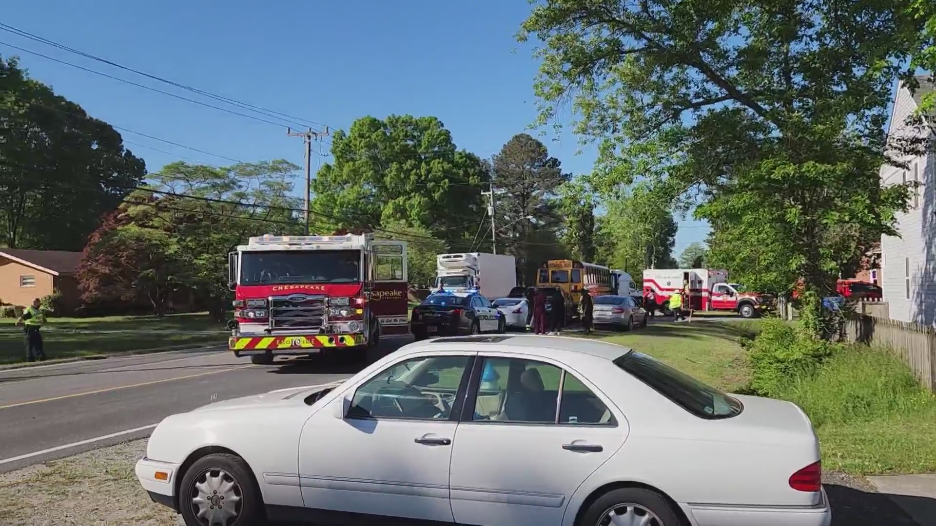 Chesapeake school bus involved in chain-reaction crash – WAVY.com