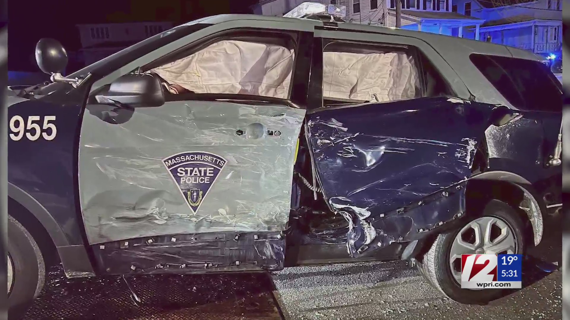 Mass. state trooper injured after cruiser struck by suspected impaired ...