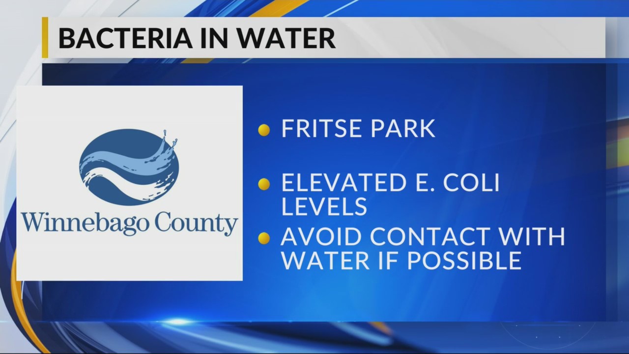 Water quality advisory at Fritse Park in Fox Crossing, elevated levels ...