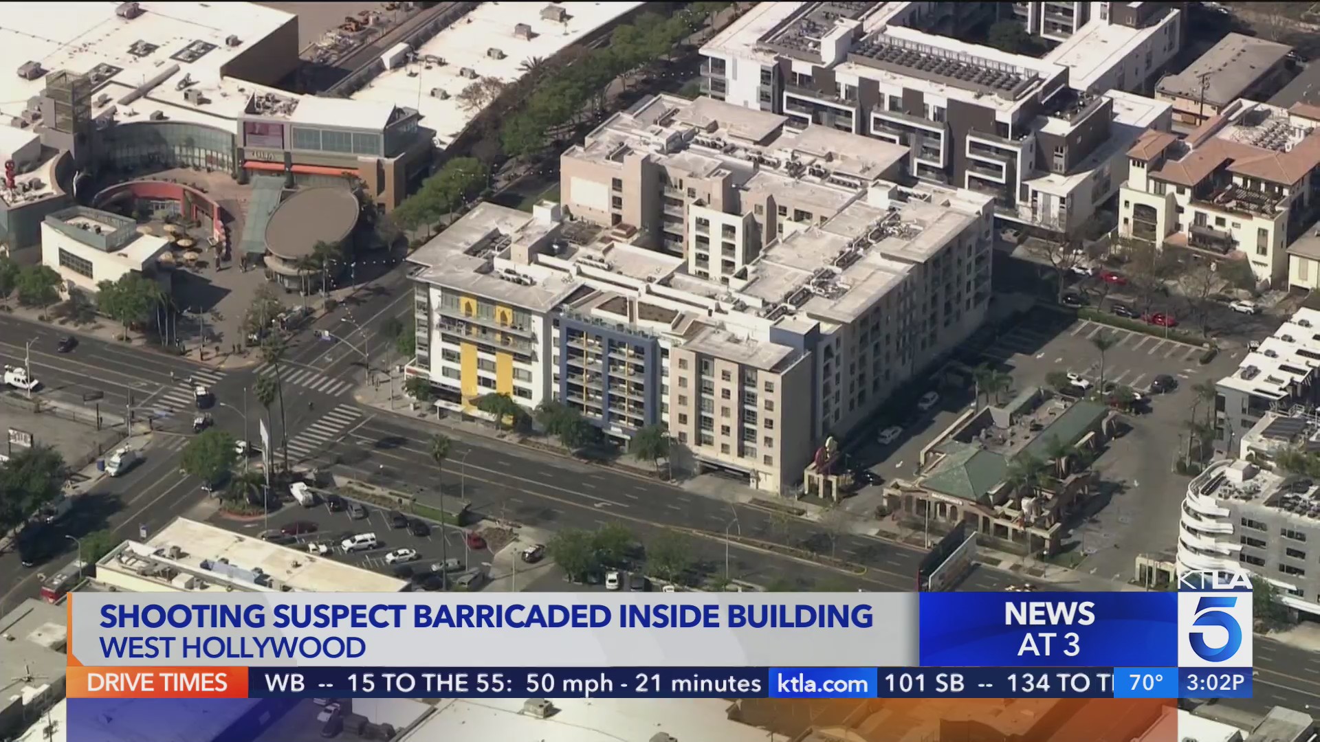 Suspect barricaded inside WeHo apartment building after allegedly ...