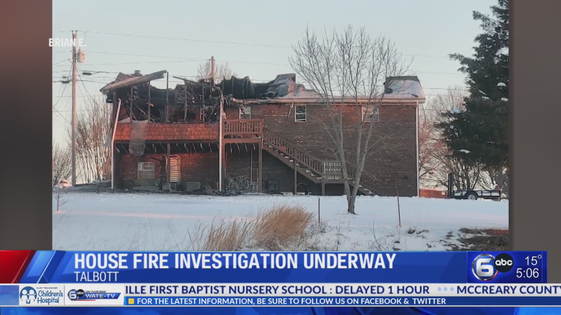 House fire investigation underway in Talbott – WATE 6 On Your Side