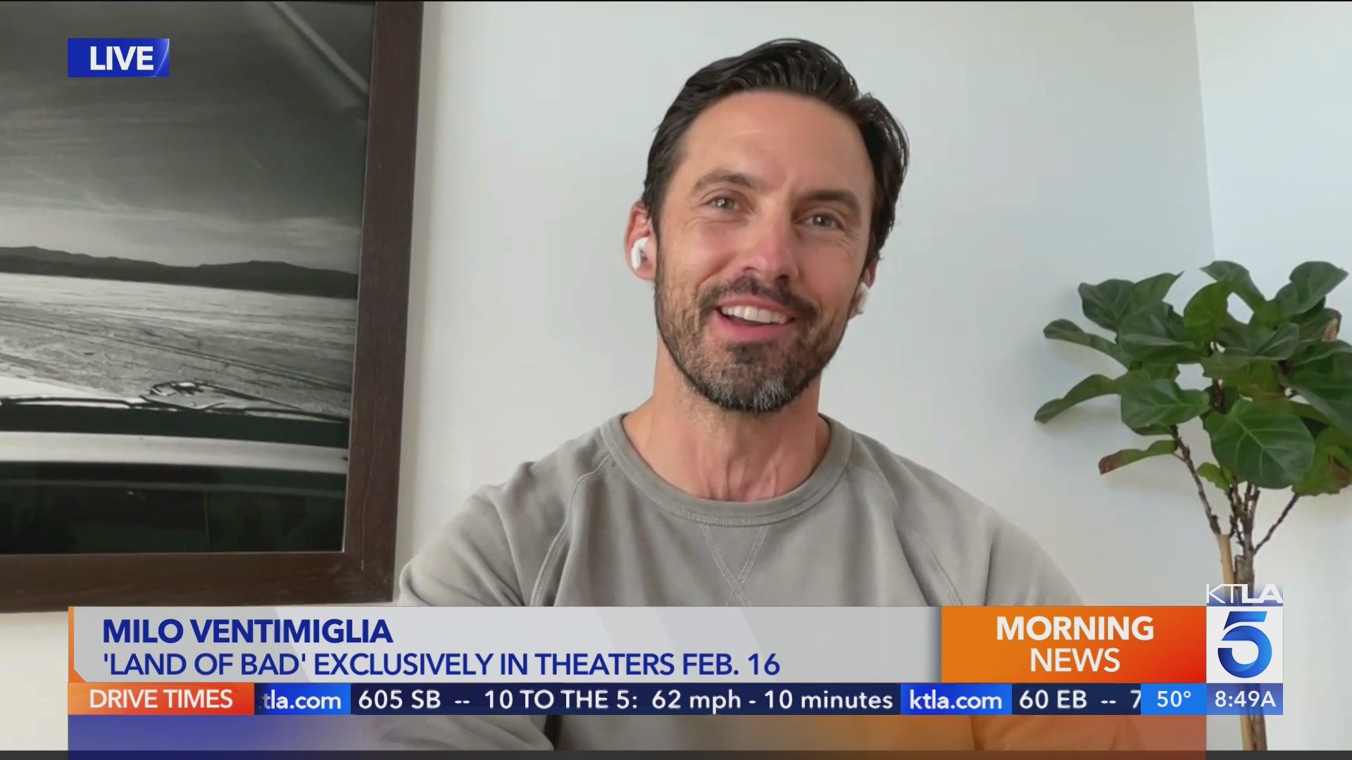 Milo Ventimiglia talks about playing an army sergeant in ‘Land of Bad ...