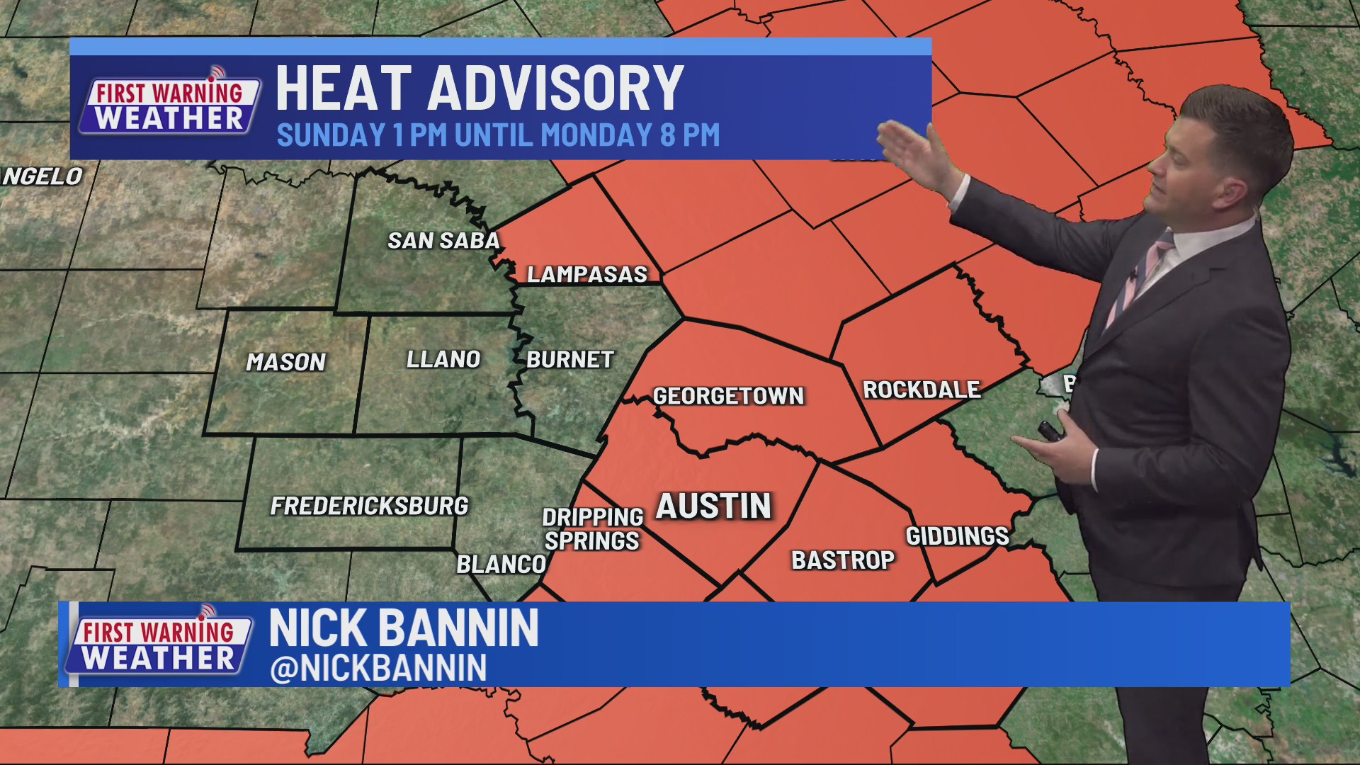 First Warning Weather with Meteorologist Nick Bannin – KXAN Austin