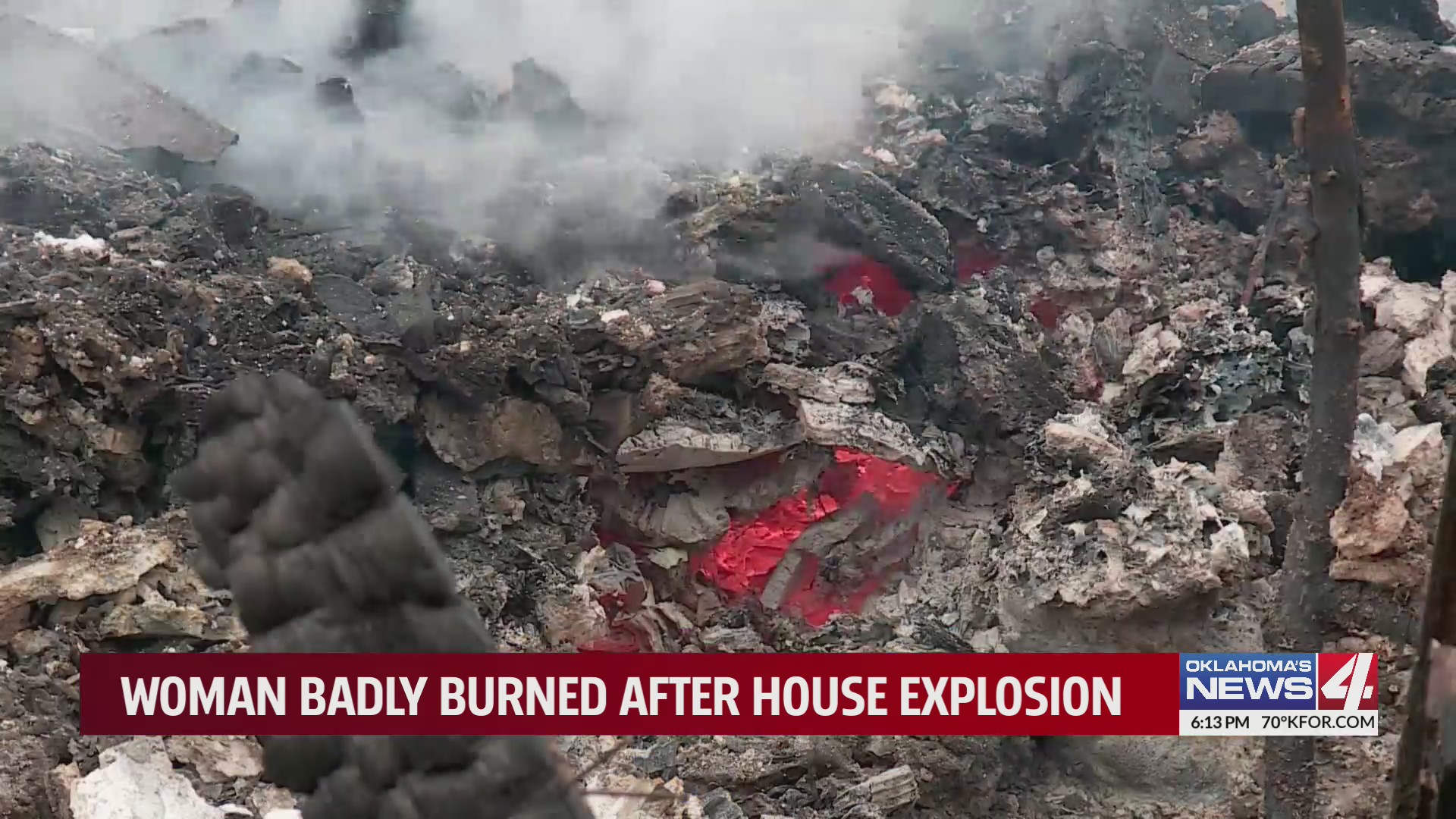 Woman badly burned after house explosion – KFOR.com Oklahoma City