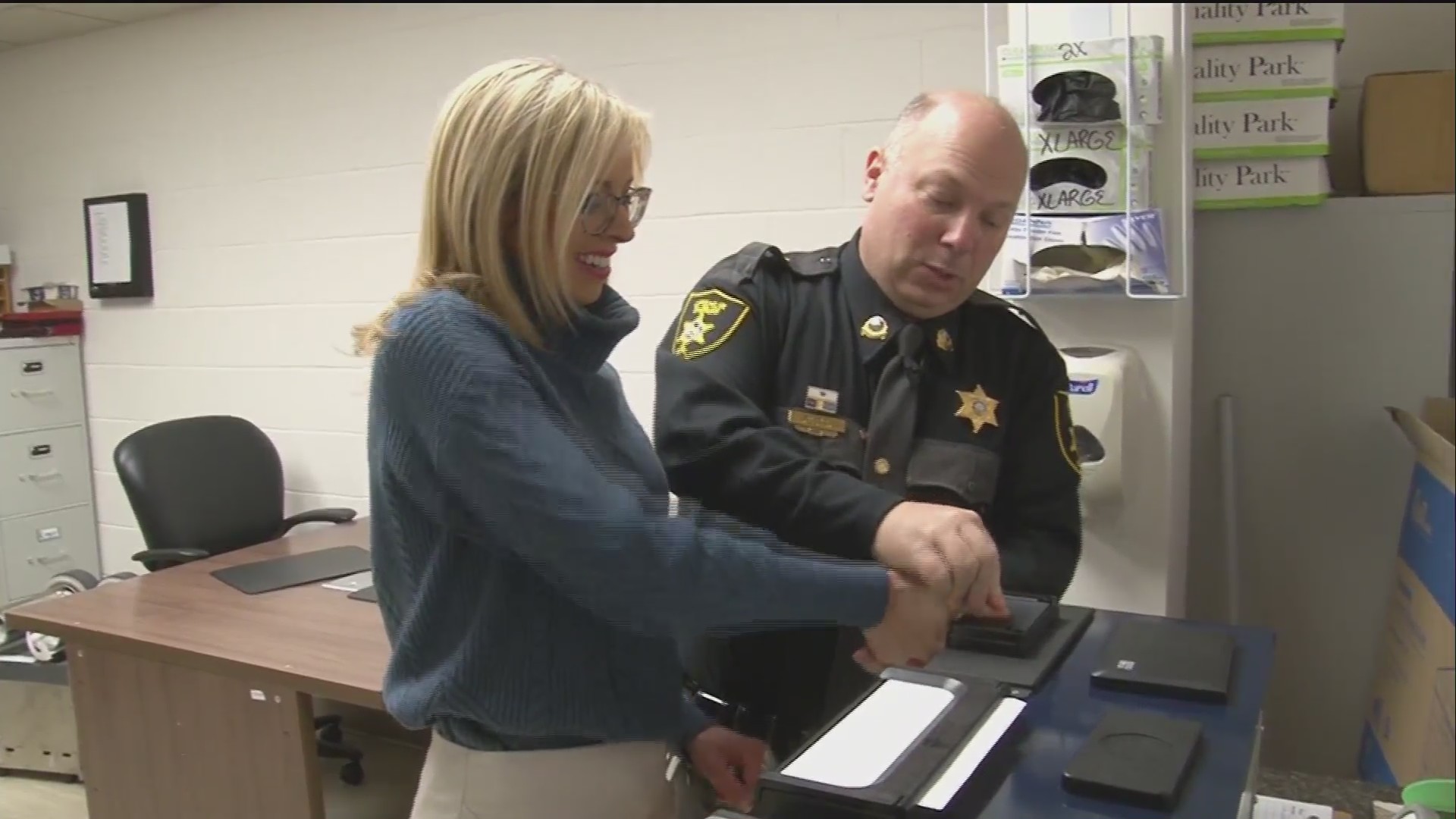 304 Today: First Responder Friday – Lauren gets fingerprinted at the ...