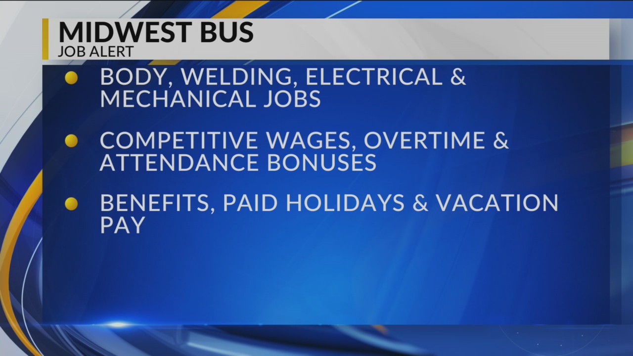 JOB ALERT: Midwest Bus is hiring – WLNS 6 News