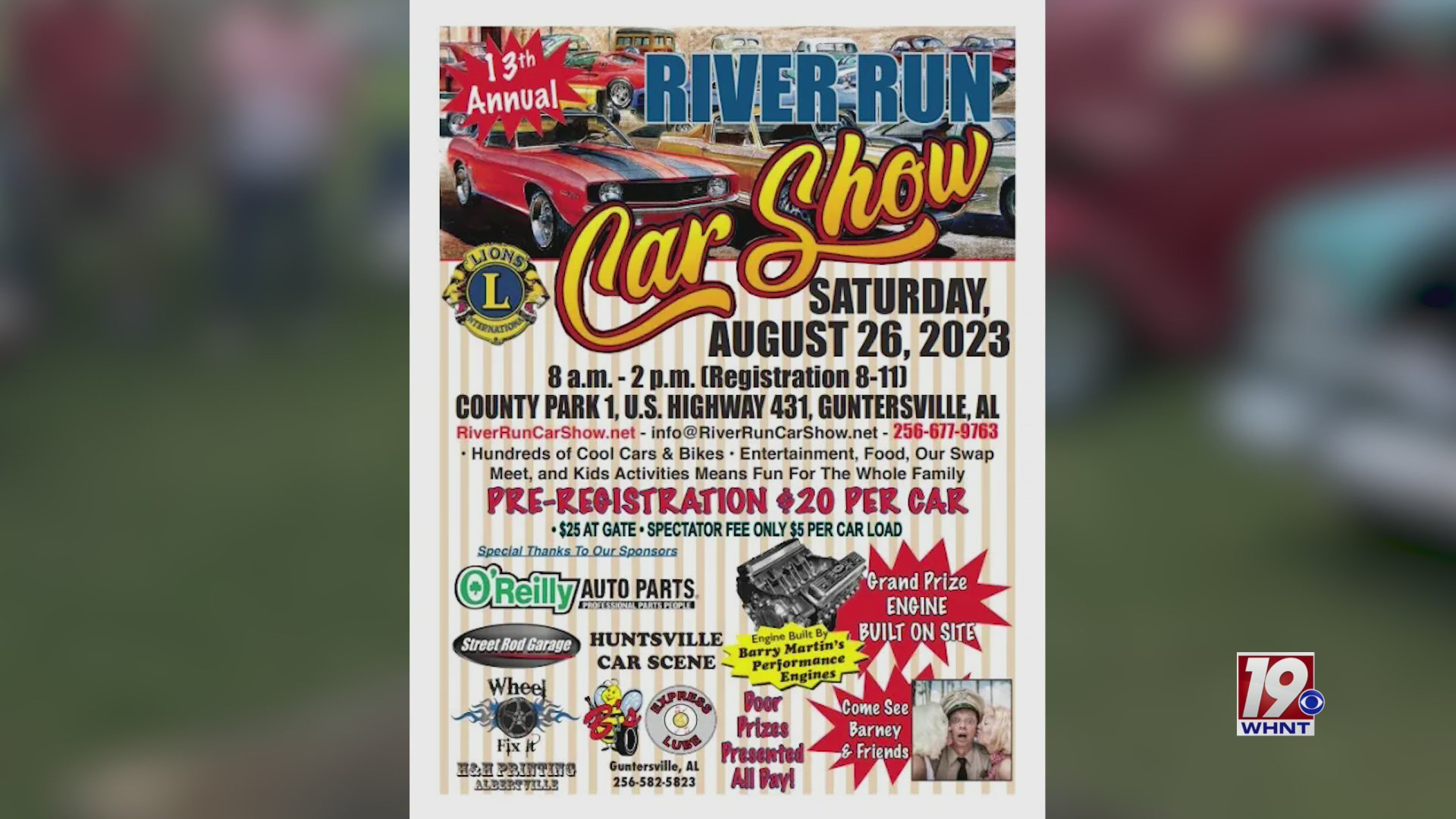 River Run Car Show Coming to Guntersville | Aug 23, 2023 | News 19 at 9 ...