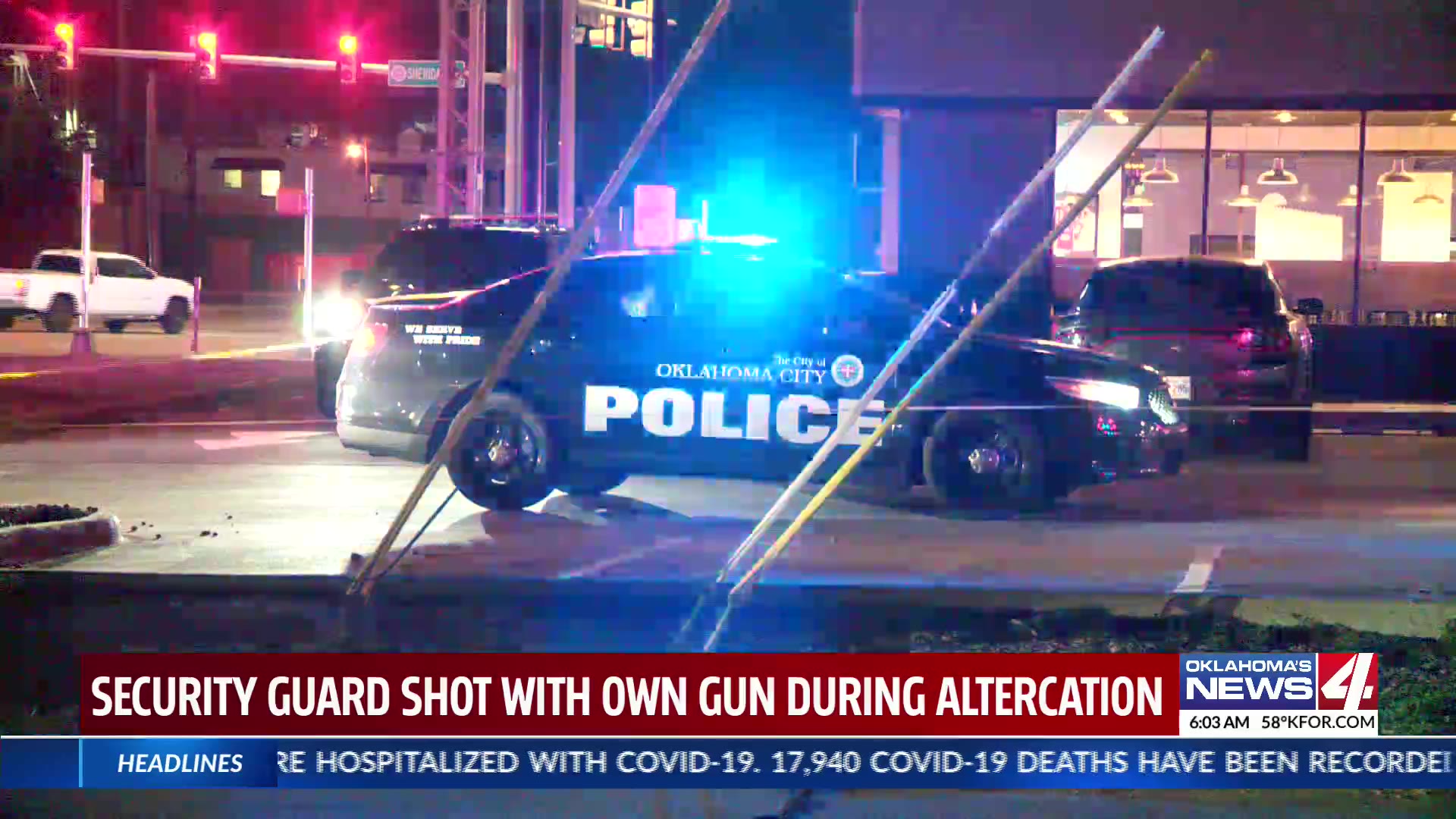 Oklahoma fast-food restaurant security guard shot with his own gun ...